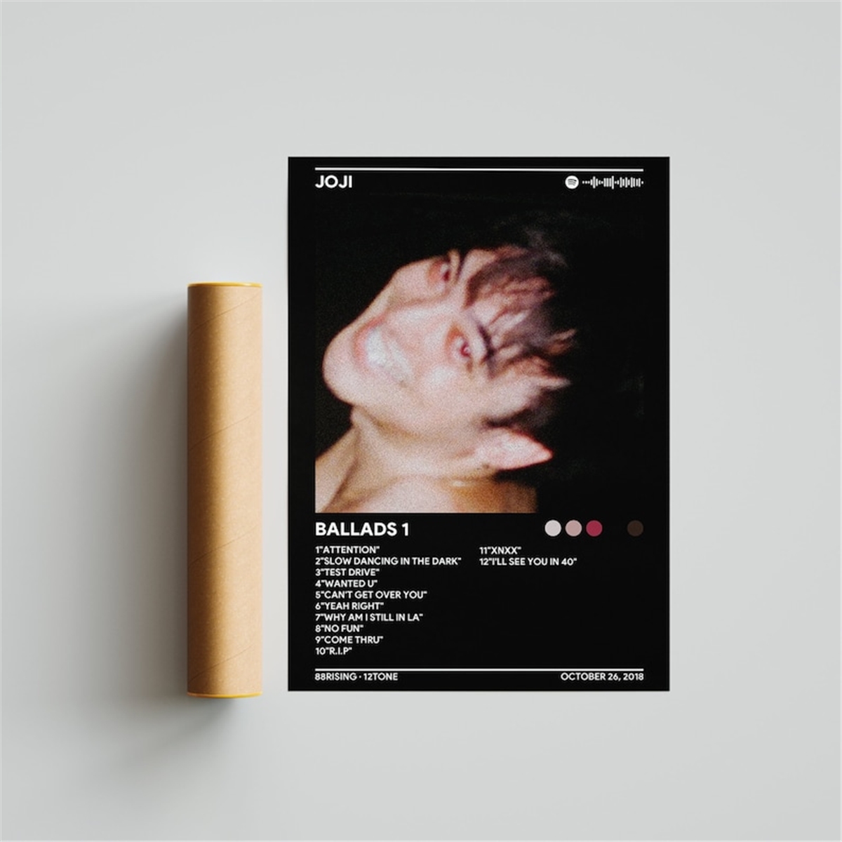 Joji - Ballads 1 Album Cover Poster, Poster Print, Wall Art | Inspire Uplift
