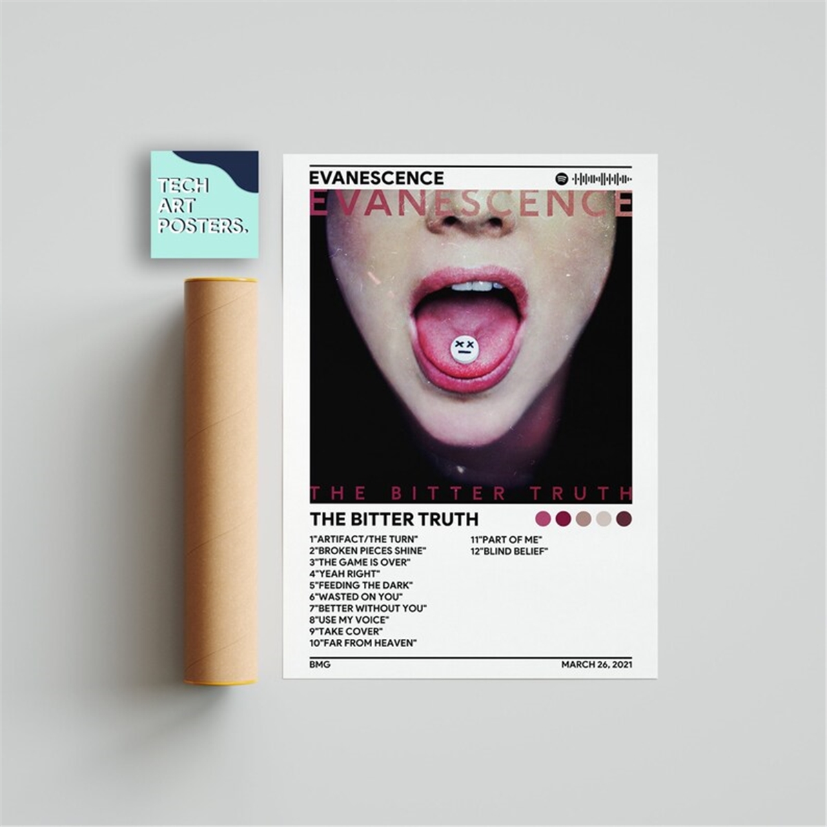 Evanescence - The Bitter Truth Album Cover Poster | Poster | Inspire Uplift