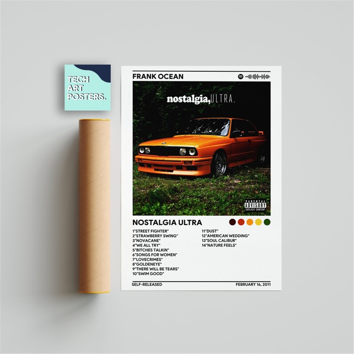 Frank Ocean - Nostalgia Ultra Album Cover Poster | Poster P | Inspire ...
