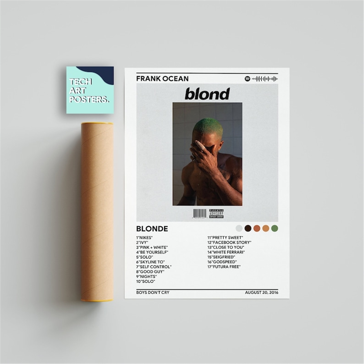 Frank Ocean - Blonde Album Cover Poster | Poster Print, Wall | Inspire ...