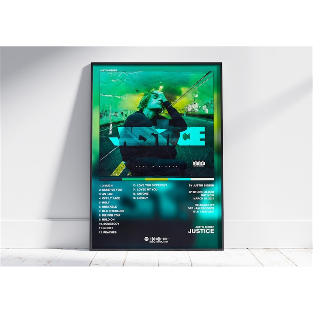 Justin Bieber Album Poster | Poster Cover Album Justice Just | Inspire ...
