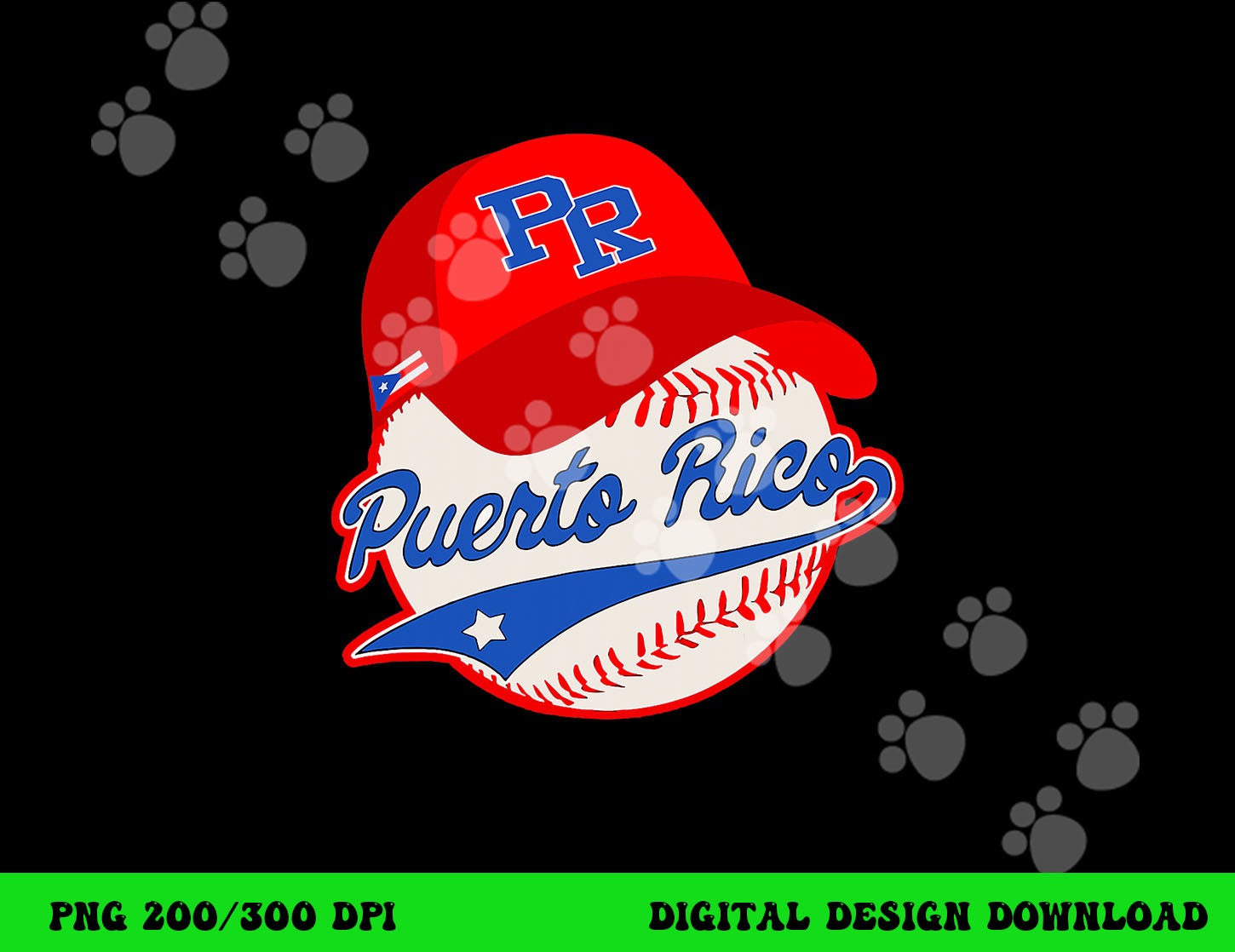 Boricua Puerto Rican Puerto Rico Baseball png, sublimation c - Inspire ...