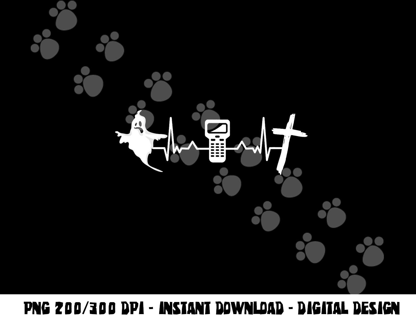 Ghost Hunter Heartbeat Paranormal Investigator Halloween pn | Inspire ...