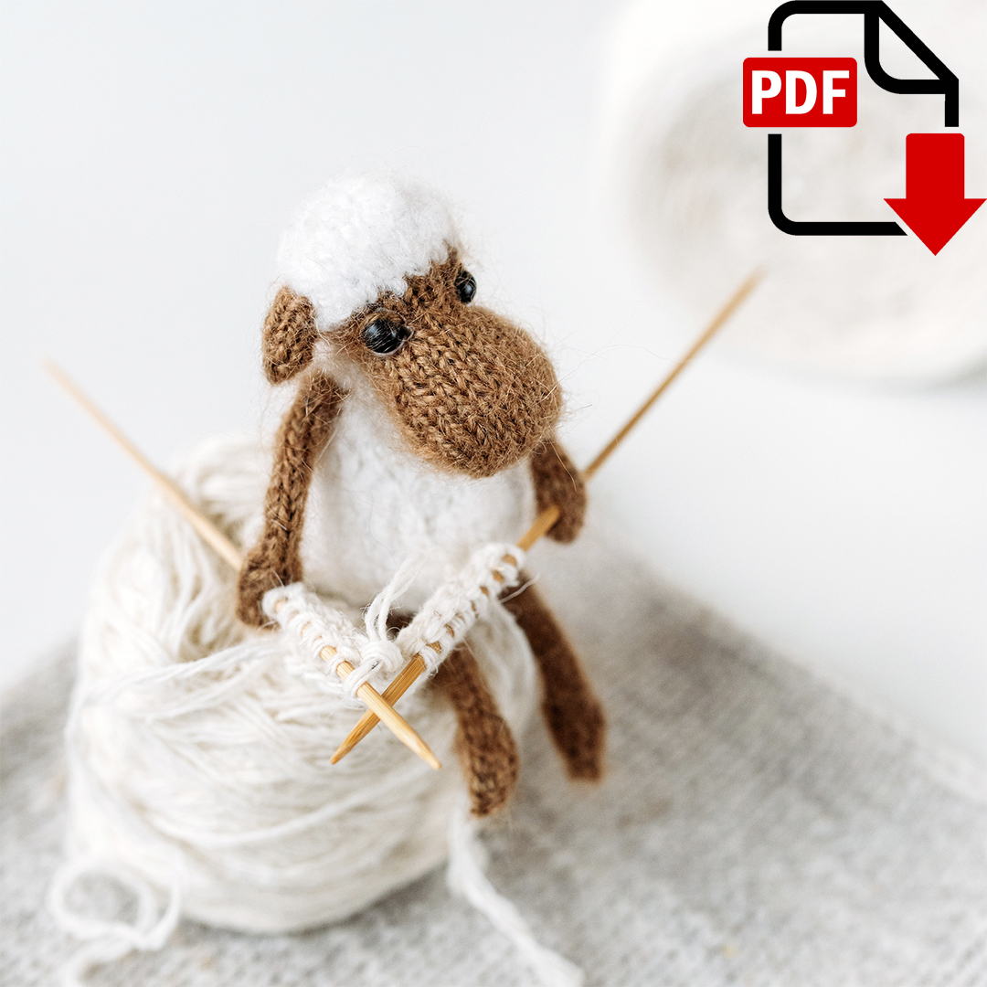 Little Lamb knitting pattern. Amigurumi sheep step by step t | Inspire ...