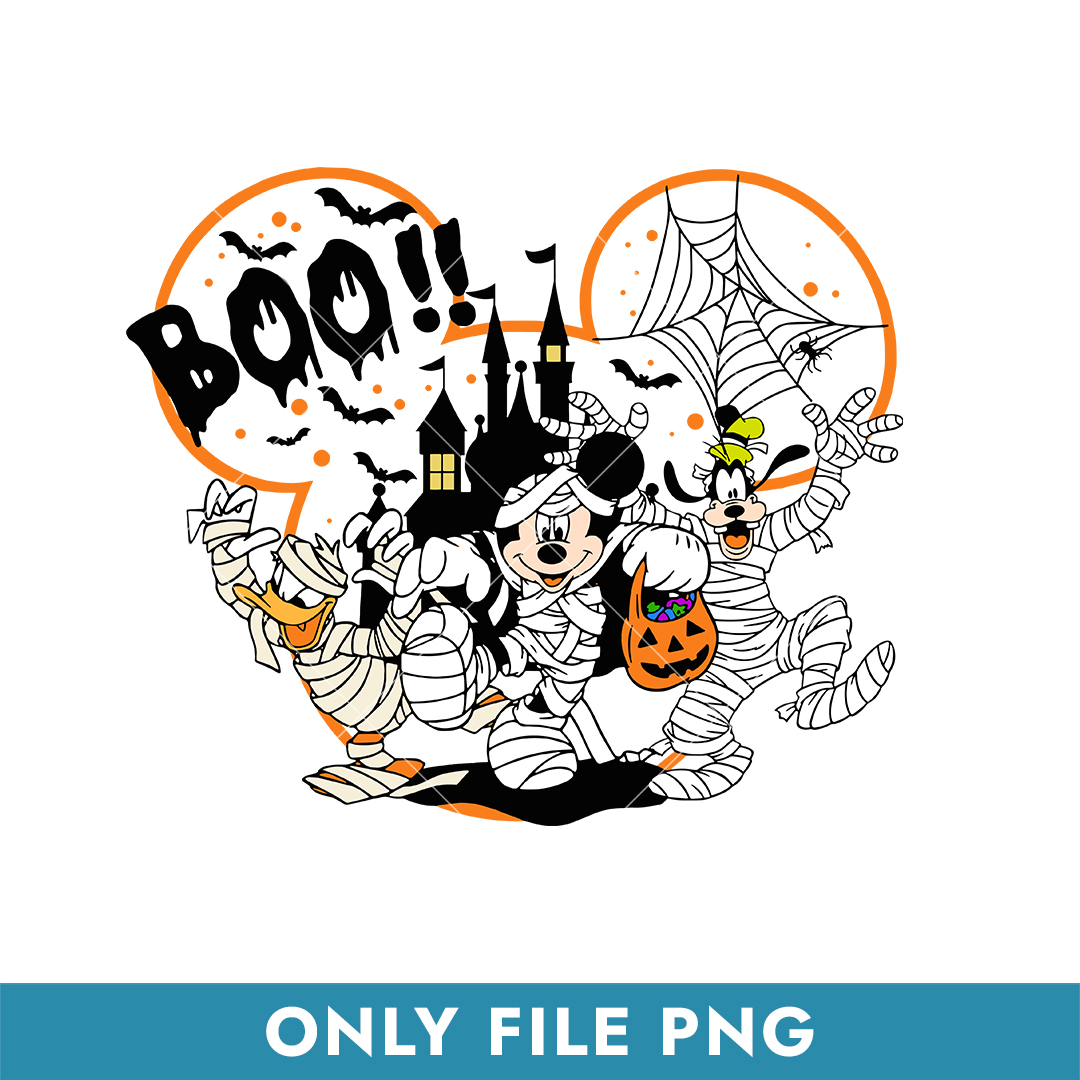 Mickey Mummy Boo Png, Mickey Halloween Png, Halloween Png, I | Inspire ...