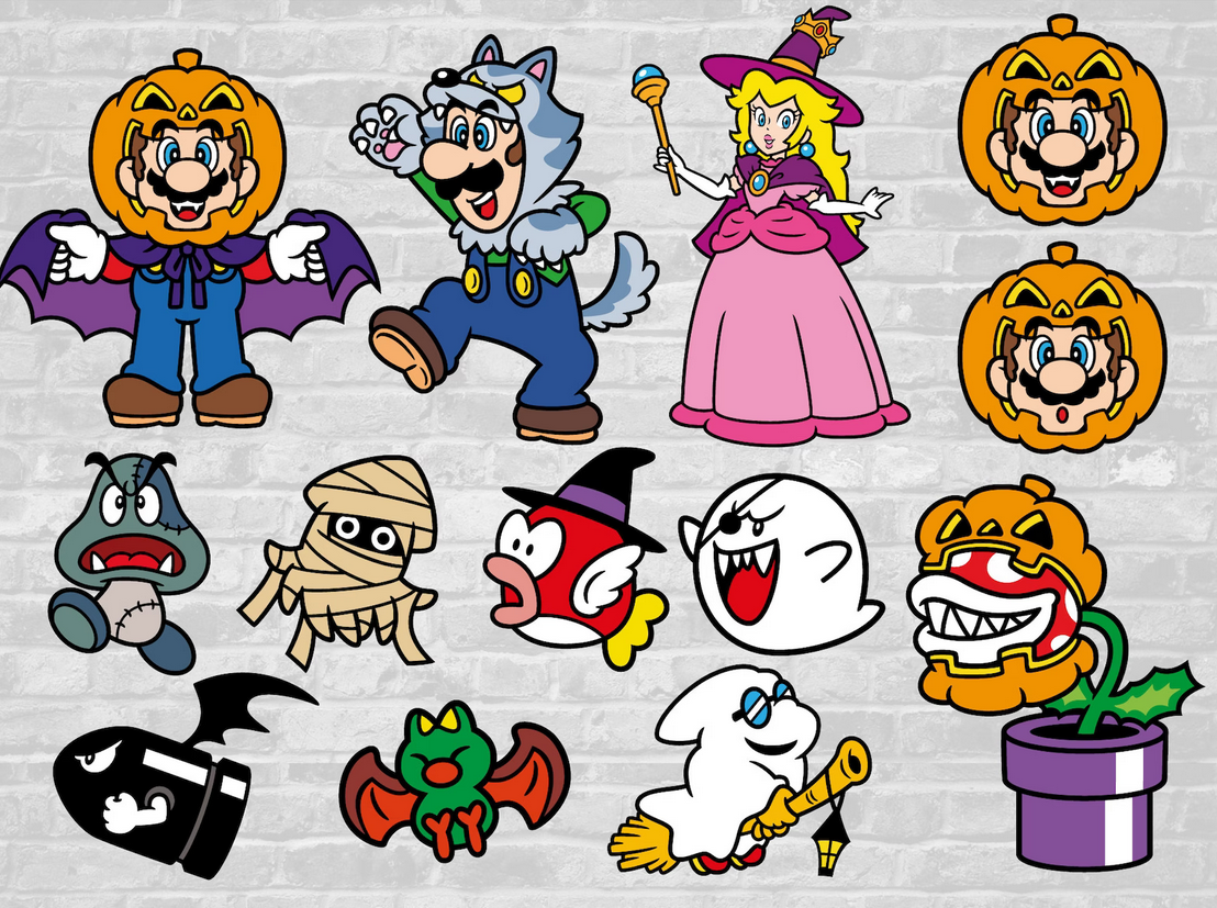 Mario Bros Svg, Halloween Svg, Halloween Super Mario Svg, Cu | Inspire ...