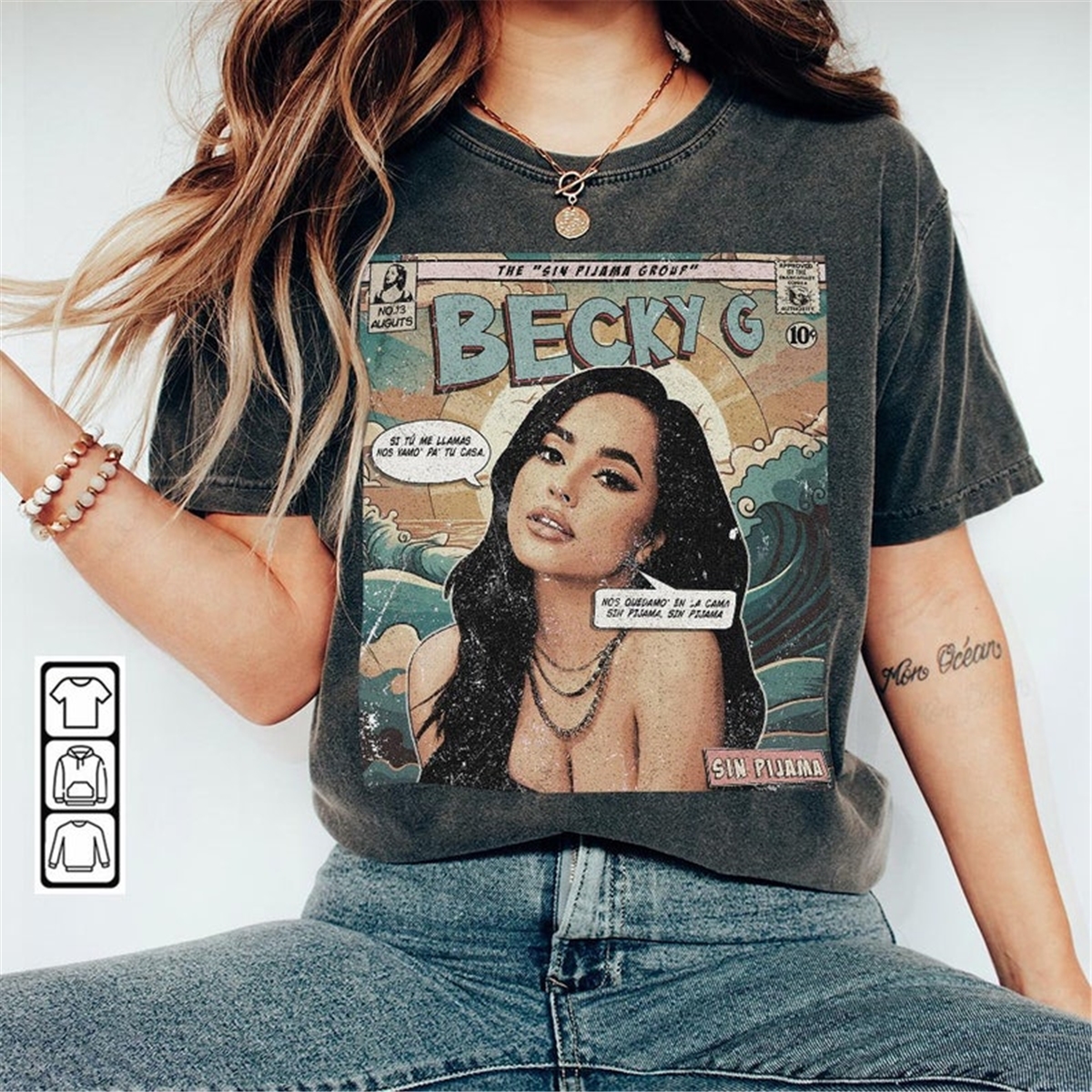 Becky G Comic Shirt, 90S Vintage Merch Book Art Becky G Sin | Inspire ...