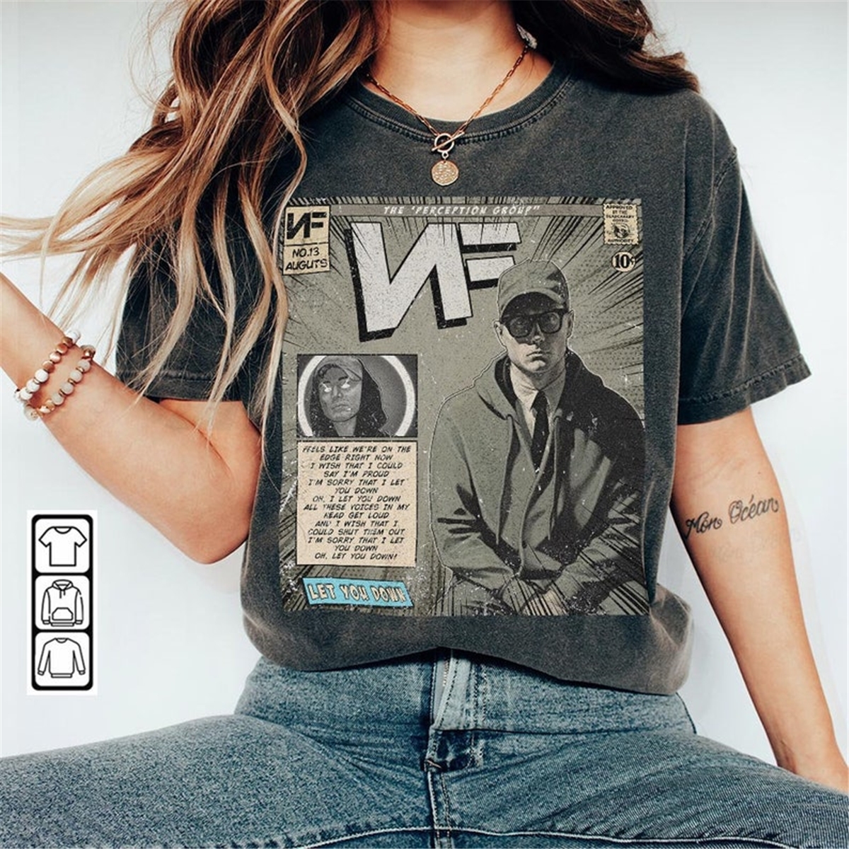 Nf Comic Shirt, 90S Vintage Merch Book Art Nf Hope Album Wor | Inspire ...