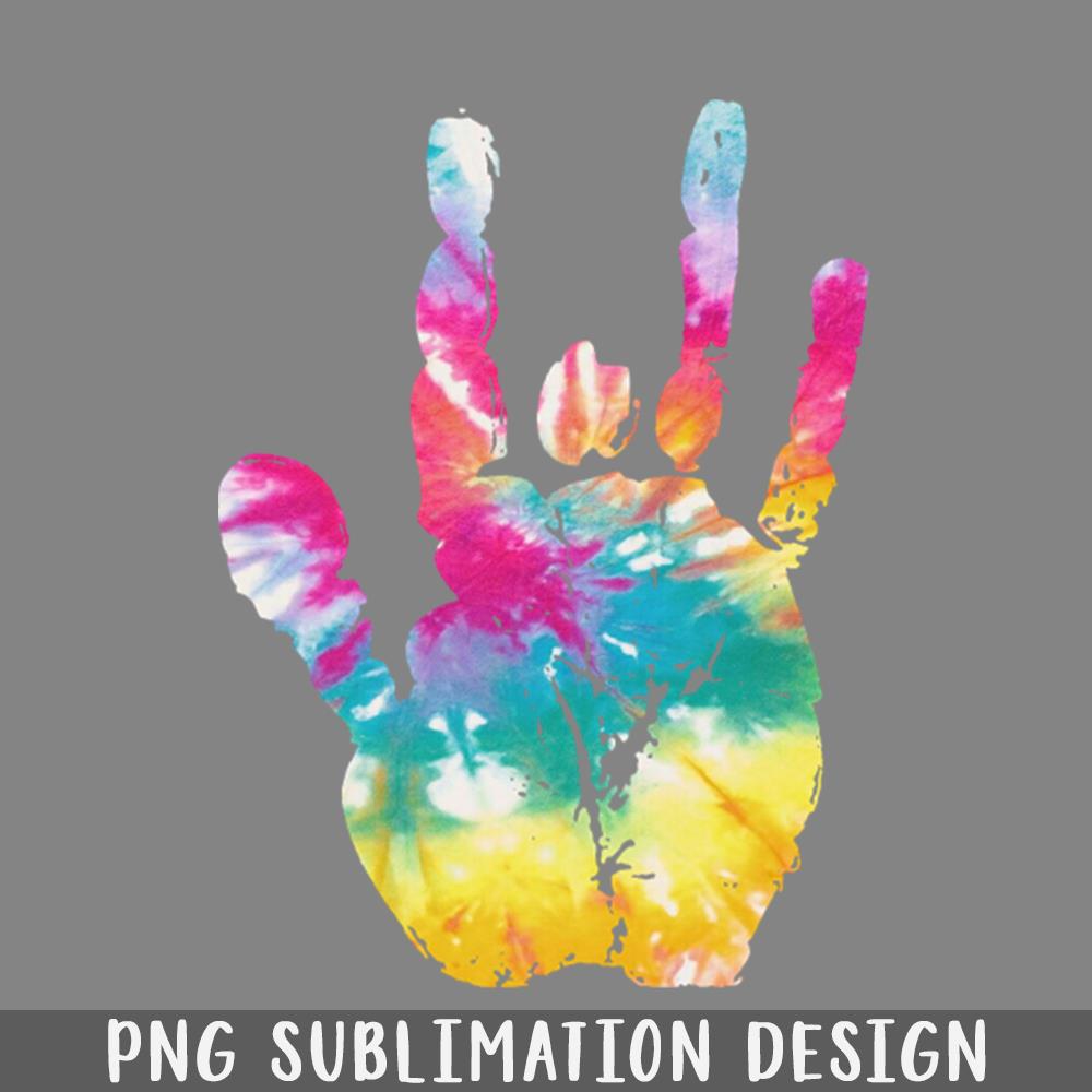 Tie Dye Jerry Hand Vintage PNG Download | Inspire Uplift