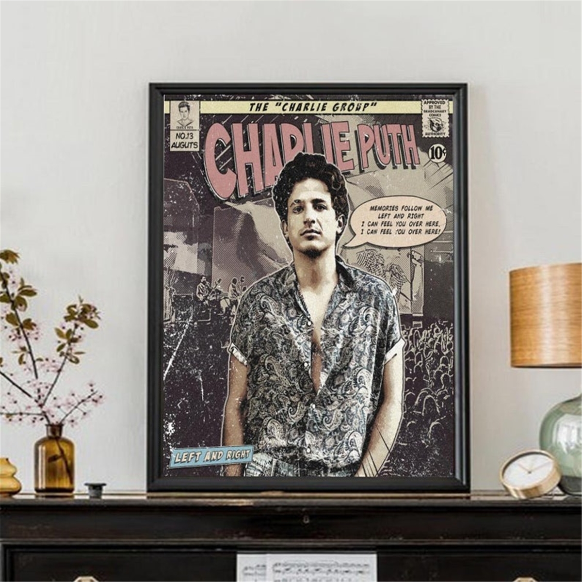 Charlie Puth Comic Art Book Canvas Print Charlie V2 Album Vi | Inspire ...