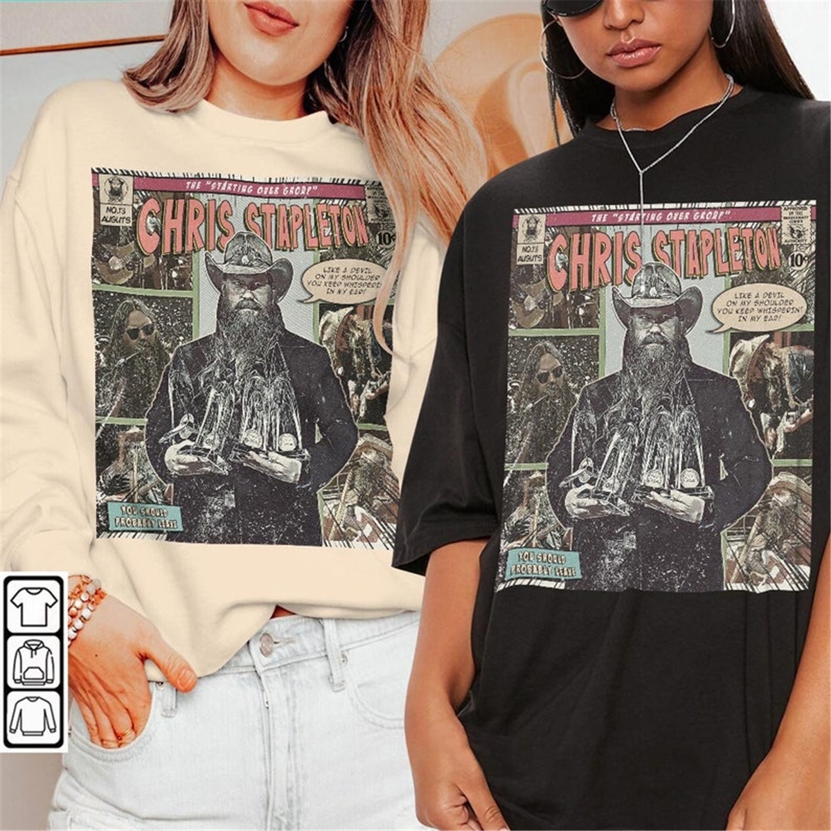 Chris Stapleton Comic Shirt, 90S Vintage Merch Book Art Star | Inspire ...