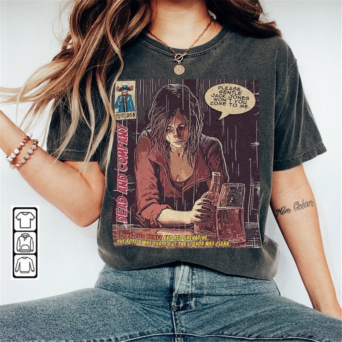 Dead And Company Comic Shirt, 90S Vintage Merch Art Riverben | Inspire Uplift