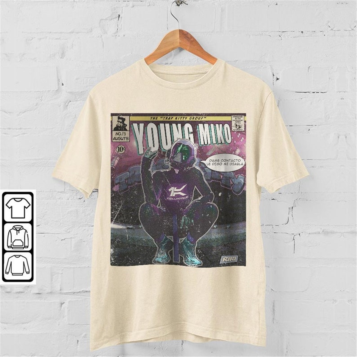Young Miko Comic Shirt, 90S Vintage Merch Book Art Trap Kitt | Inspire ...