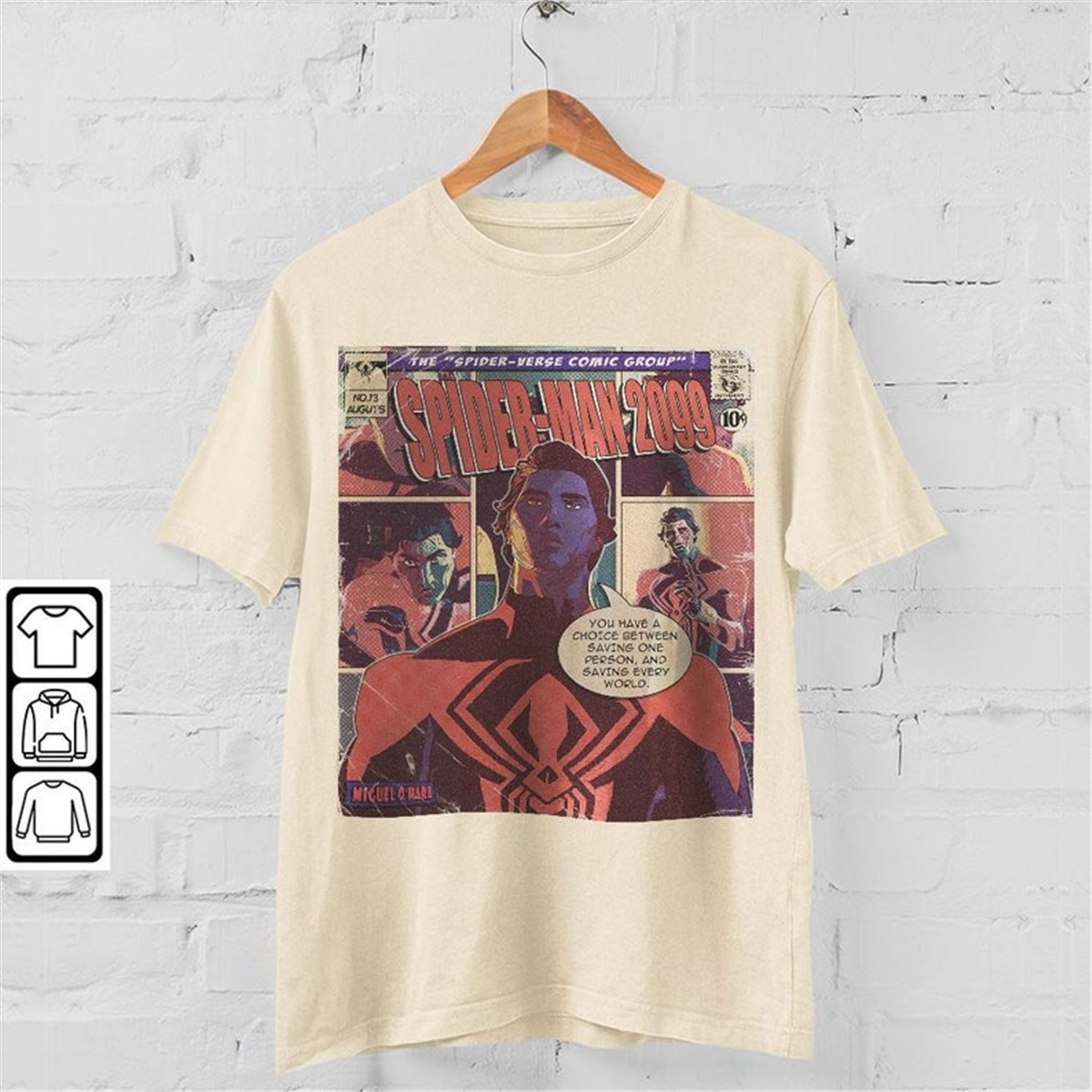 Miguel O'Hara Comic Shirt, 90S Vintage Merch Book Art, Spide | Inspire ...