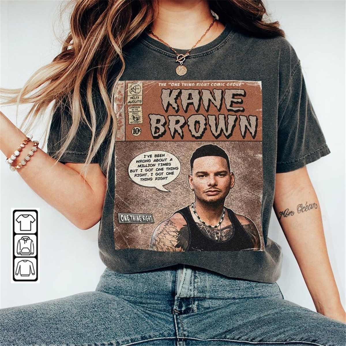 Kane Brown Comic Shirt, 90S Vintage Merch Book Art One Thing | Inspire ...