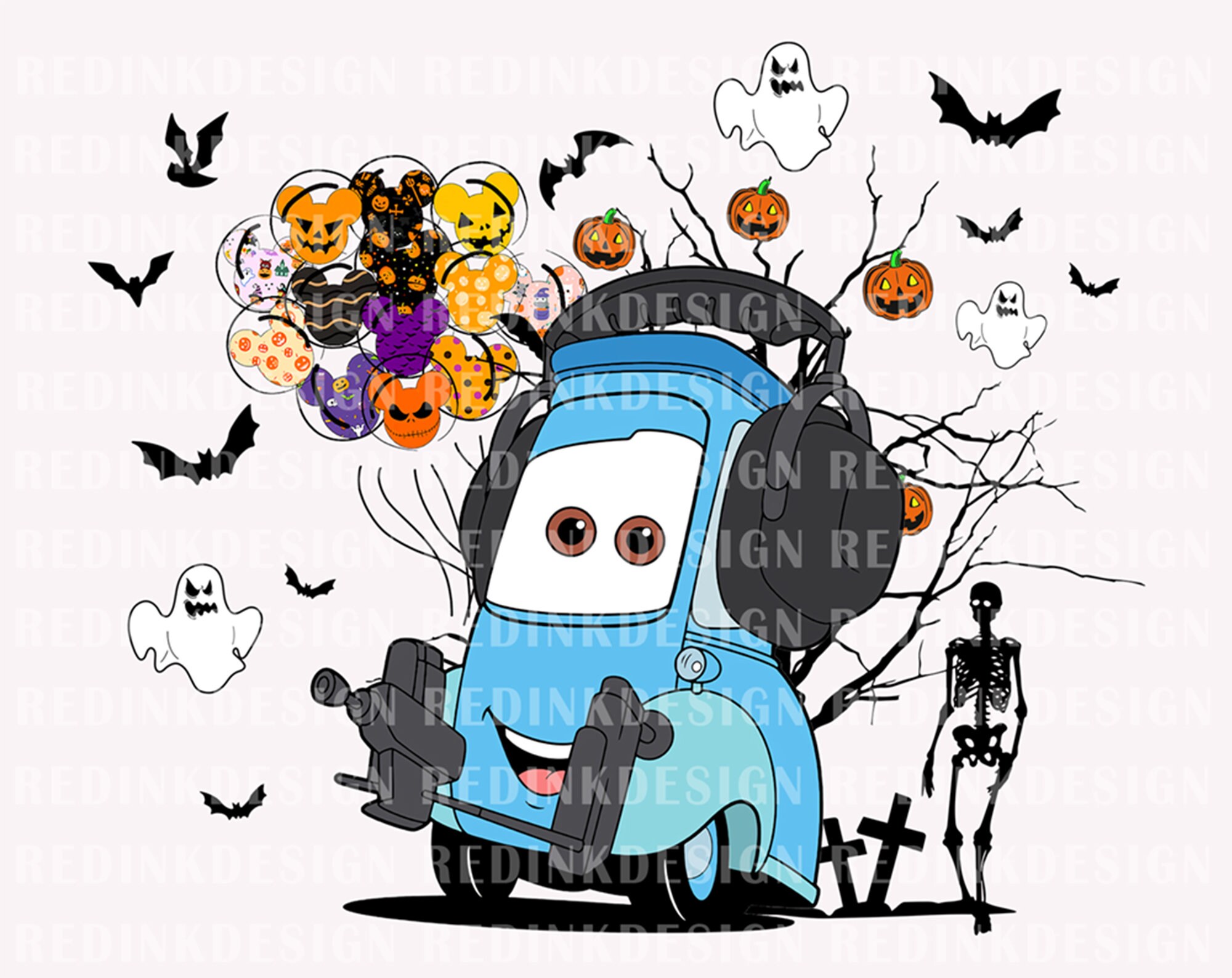 Halloween Car Png, Blue Forklift Png, Halloween Masquerade P | Inspire ...