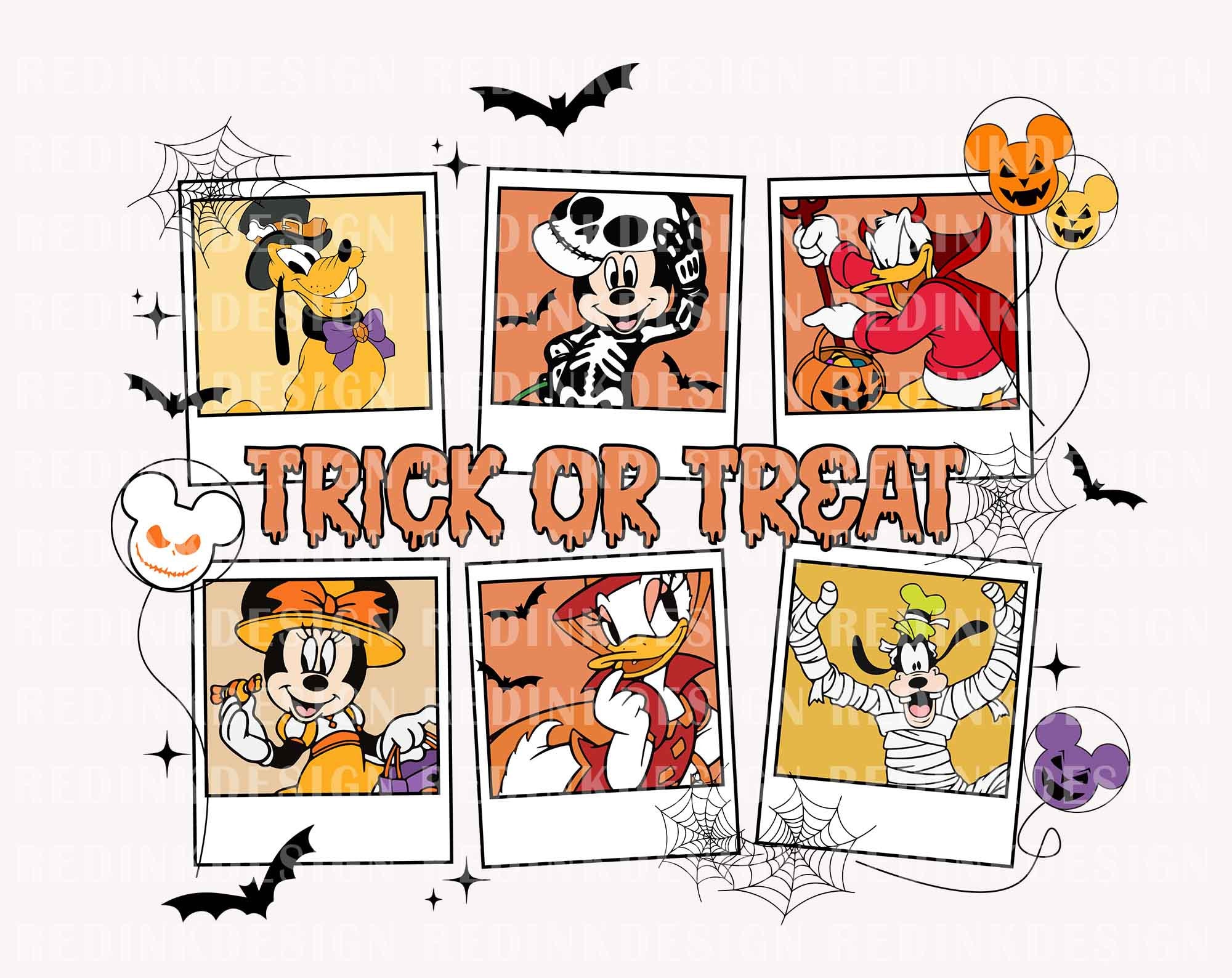 Halloween Mouse And Friend PNG, Retro Halloween Png, Spooky | Inspire ...