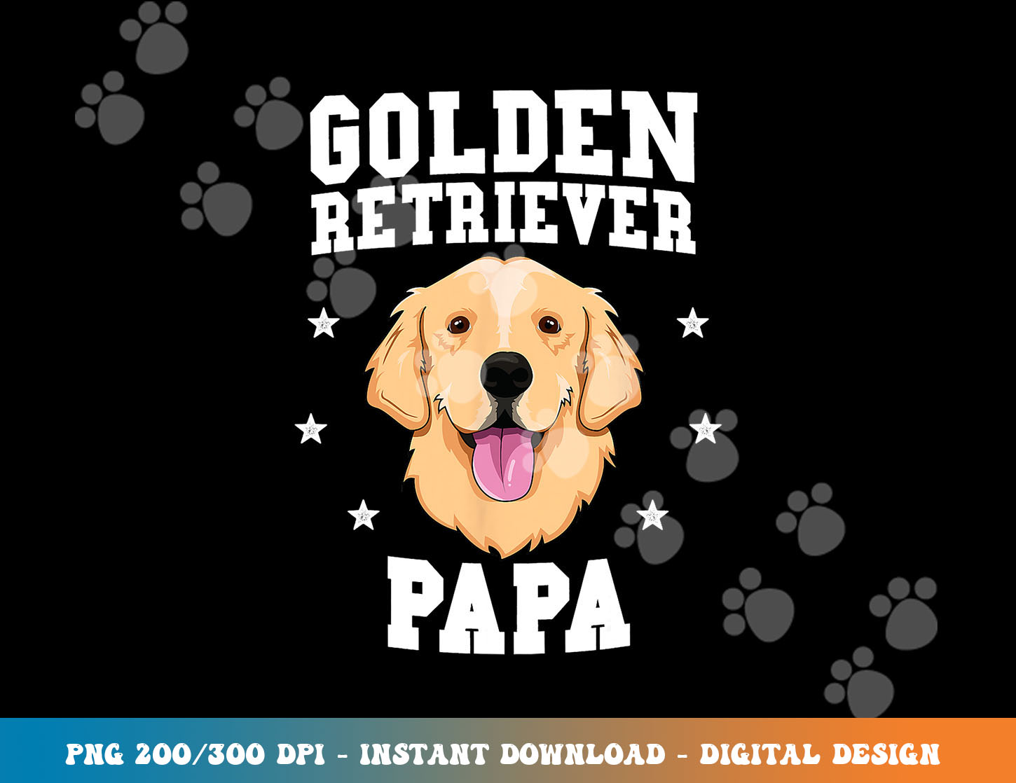Golden Retriever Papa Father Fur Dad Dog Puppy Adopt Puppy | Inspire Uplift