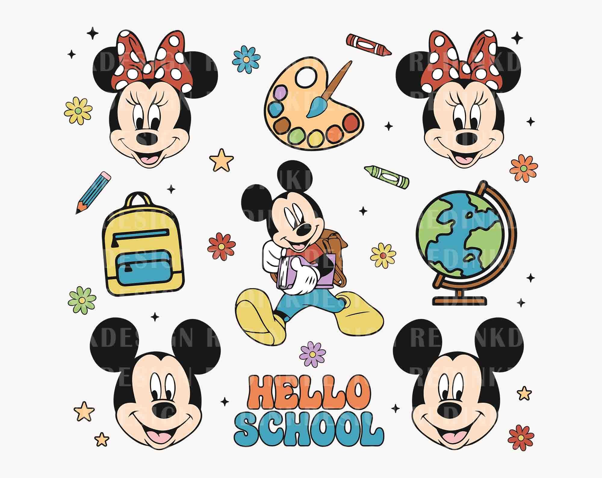 Hello School Svg, Back To School Svg, First Day Svg, Mouse H | Inspire ...
