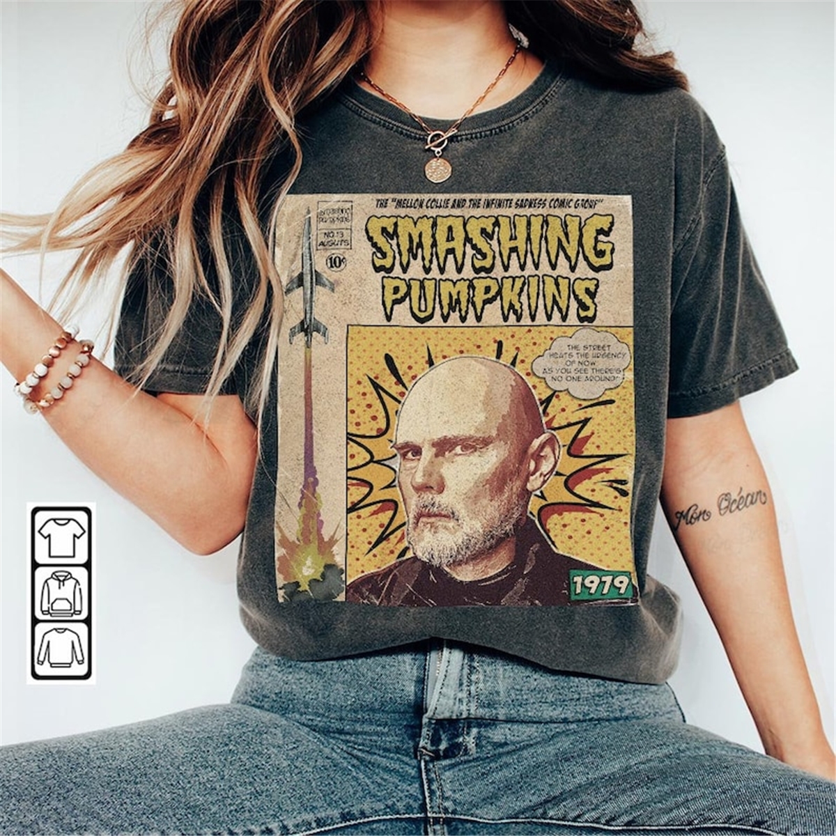 The Smashing Pumpkins Comic Shirt, 90S Vintage Merch Book Ar | Inspire ...