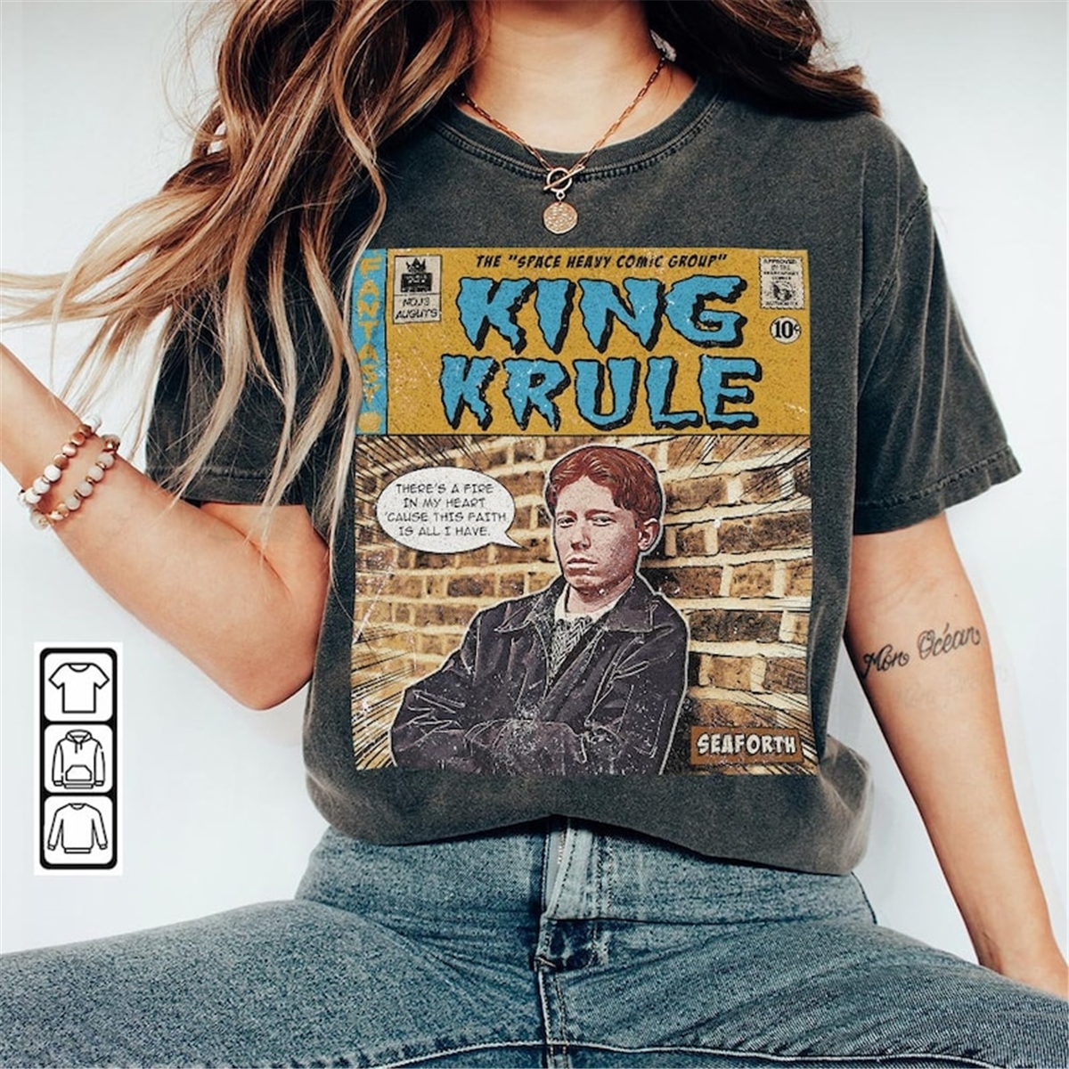 King Krule Comic Shirt, 90S Vintage Merch Book Art Seaforth | Inspire ...
