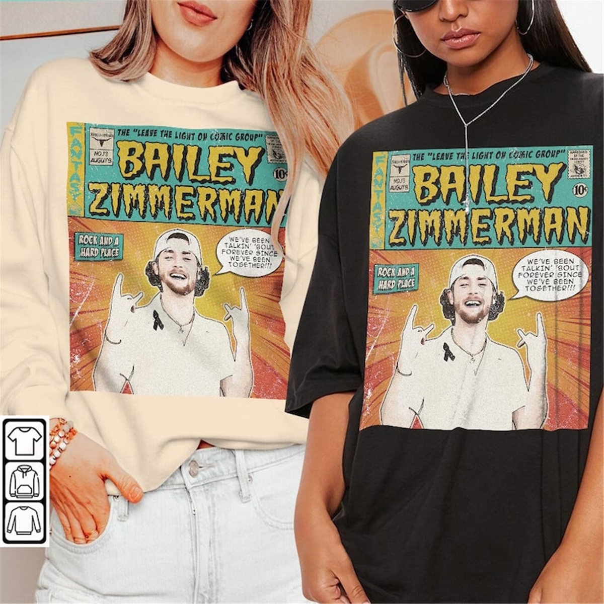 Bailey Zimmerman Comic Shirt, 90S Vintage Merch Book Art Lea | Inspire ...
