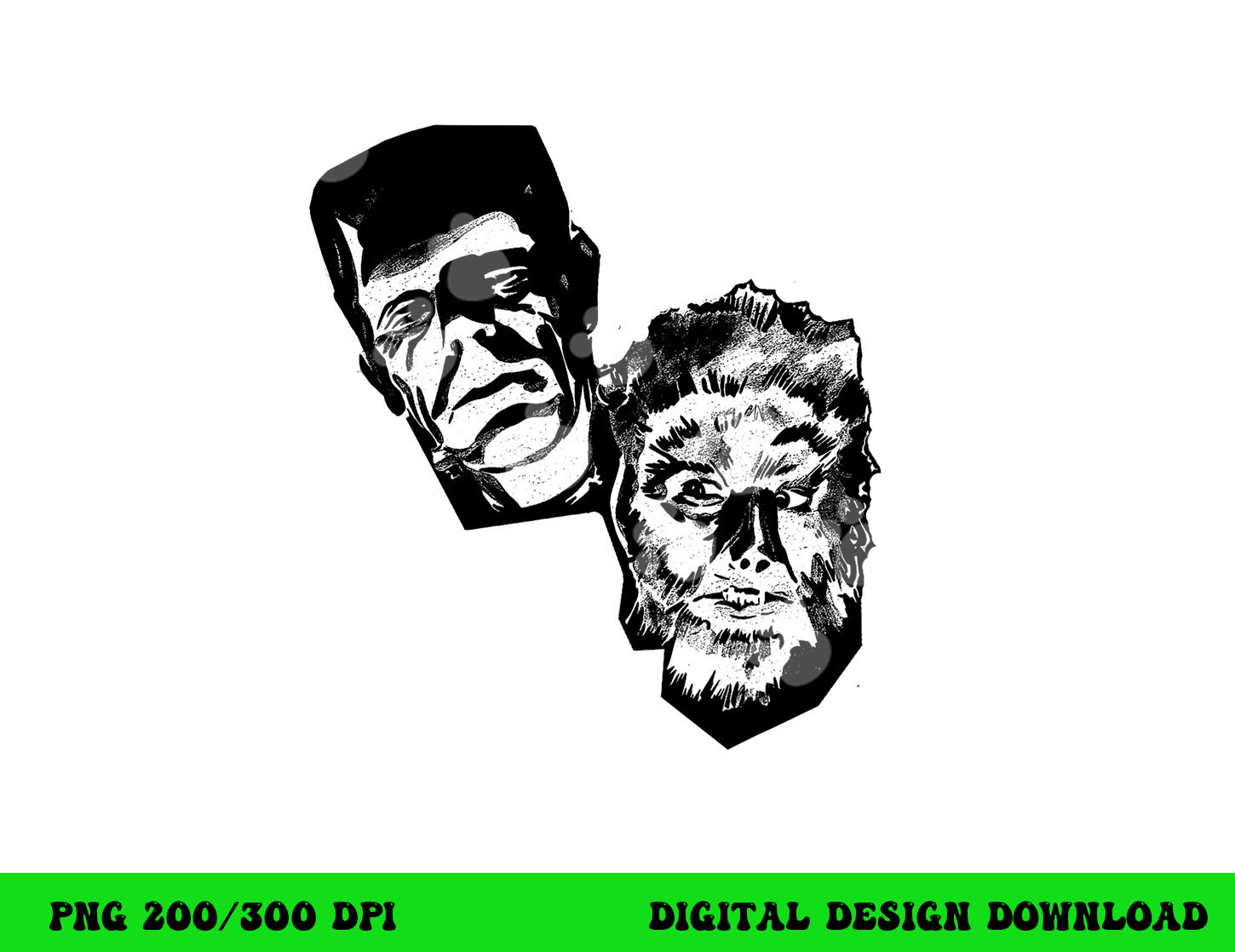 Classic Halloween Monster Poster Horror Movie Werewolf png, | Inspire ...