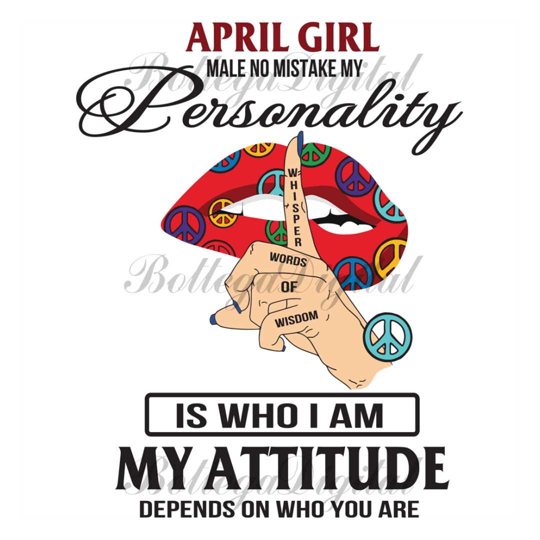 April Girl Svg, Birthday Svg, April Birthday Svg, Born In Ap | Inspire ...