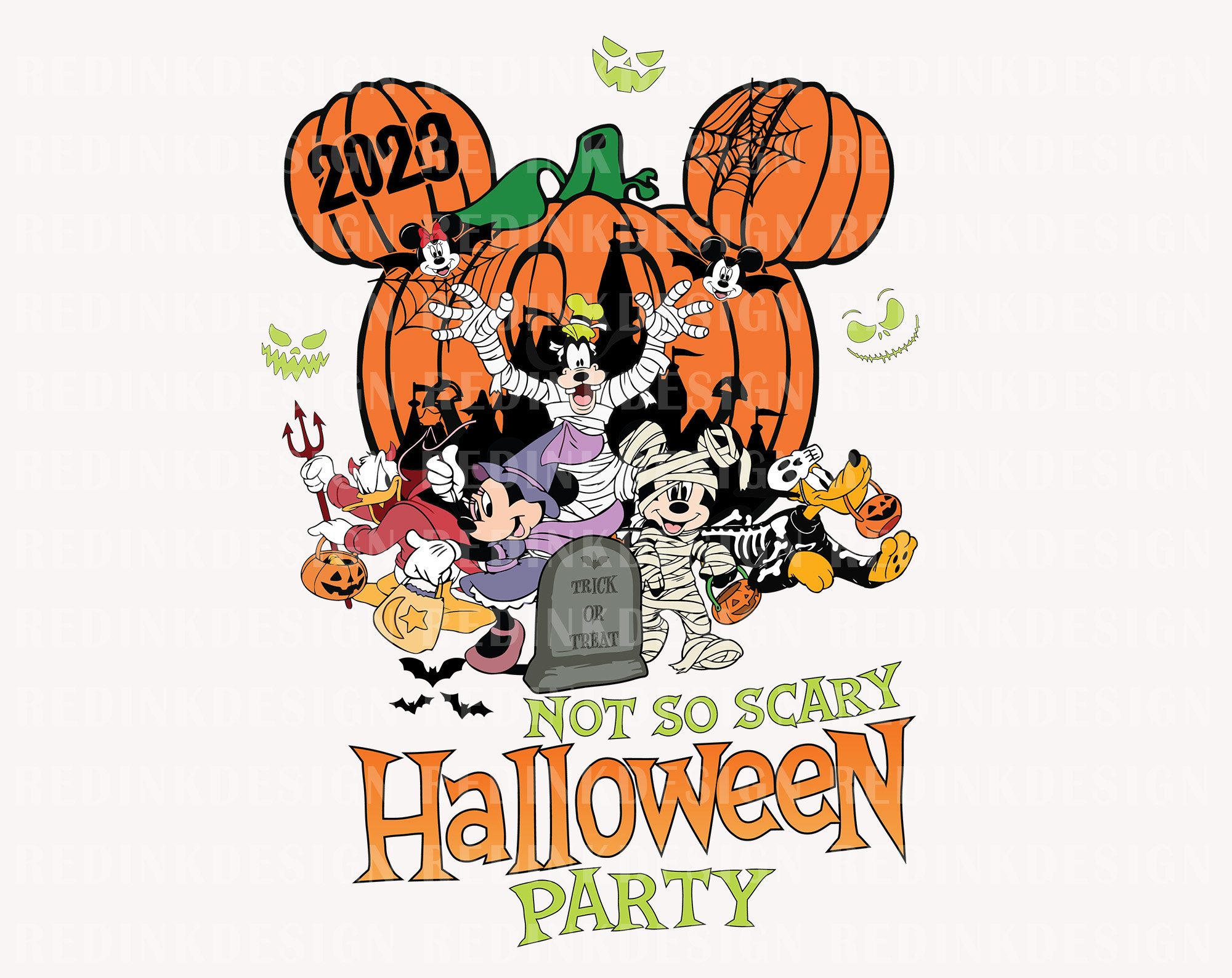 Not Scary Halloween Party PNG, Halloween Png, Halloween Pump | Inspire ...