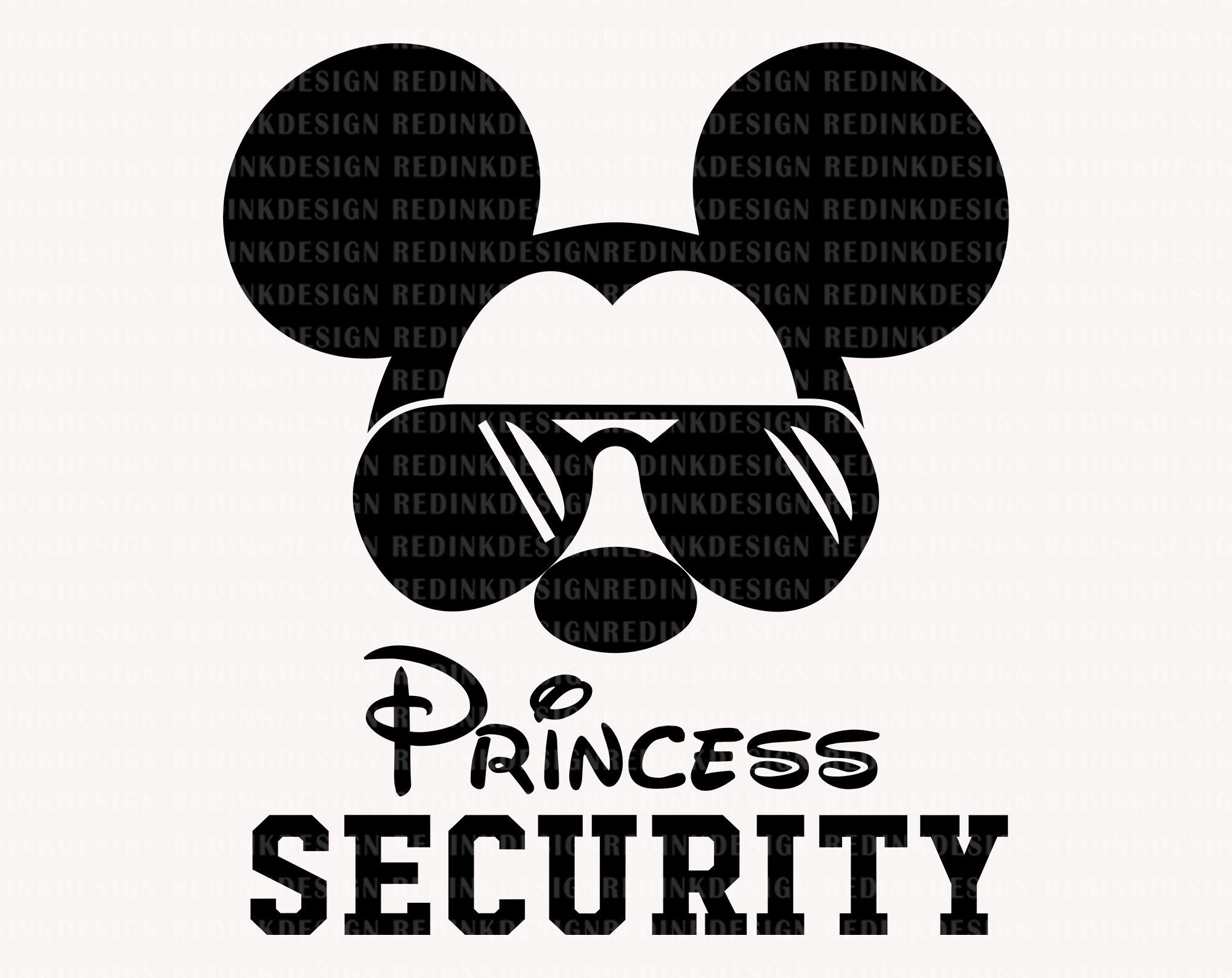 Princess Security Svg, Mouse With Sunglasses Svg, Funny Dad | Inspire ...