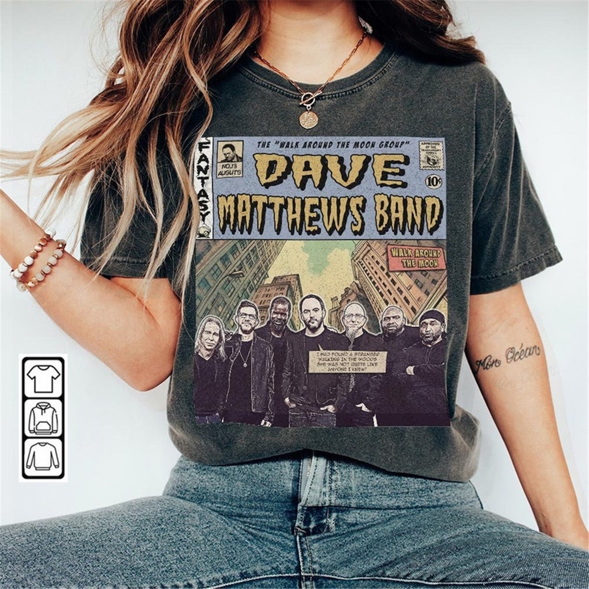 Dave Matthews Band Comic Shirt, 90S Vintage Merch Book Art W | Inspire ...