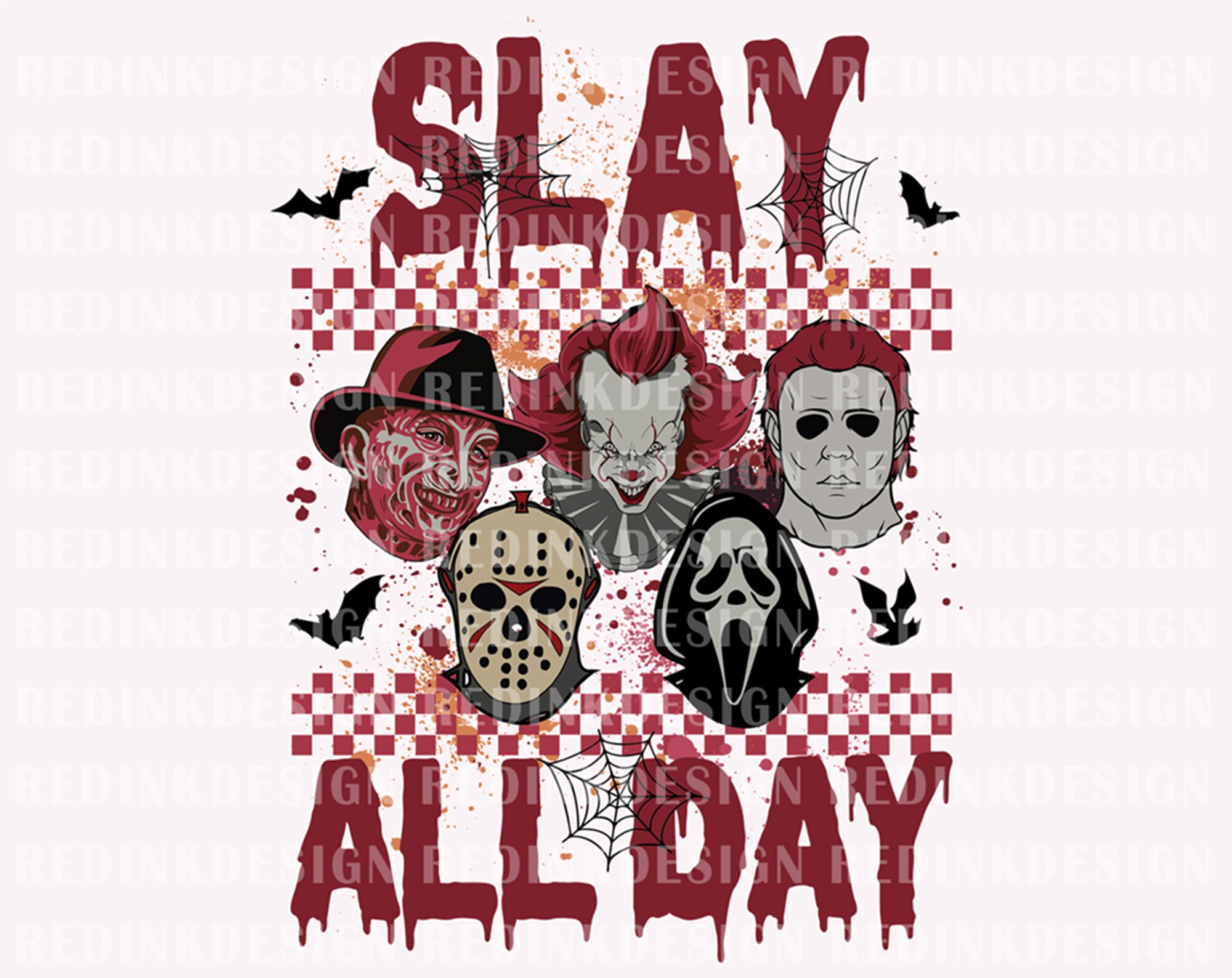 Slay All Day PNG, Spooky Png, Halloween Horror Movies Png, H | Inspire ...