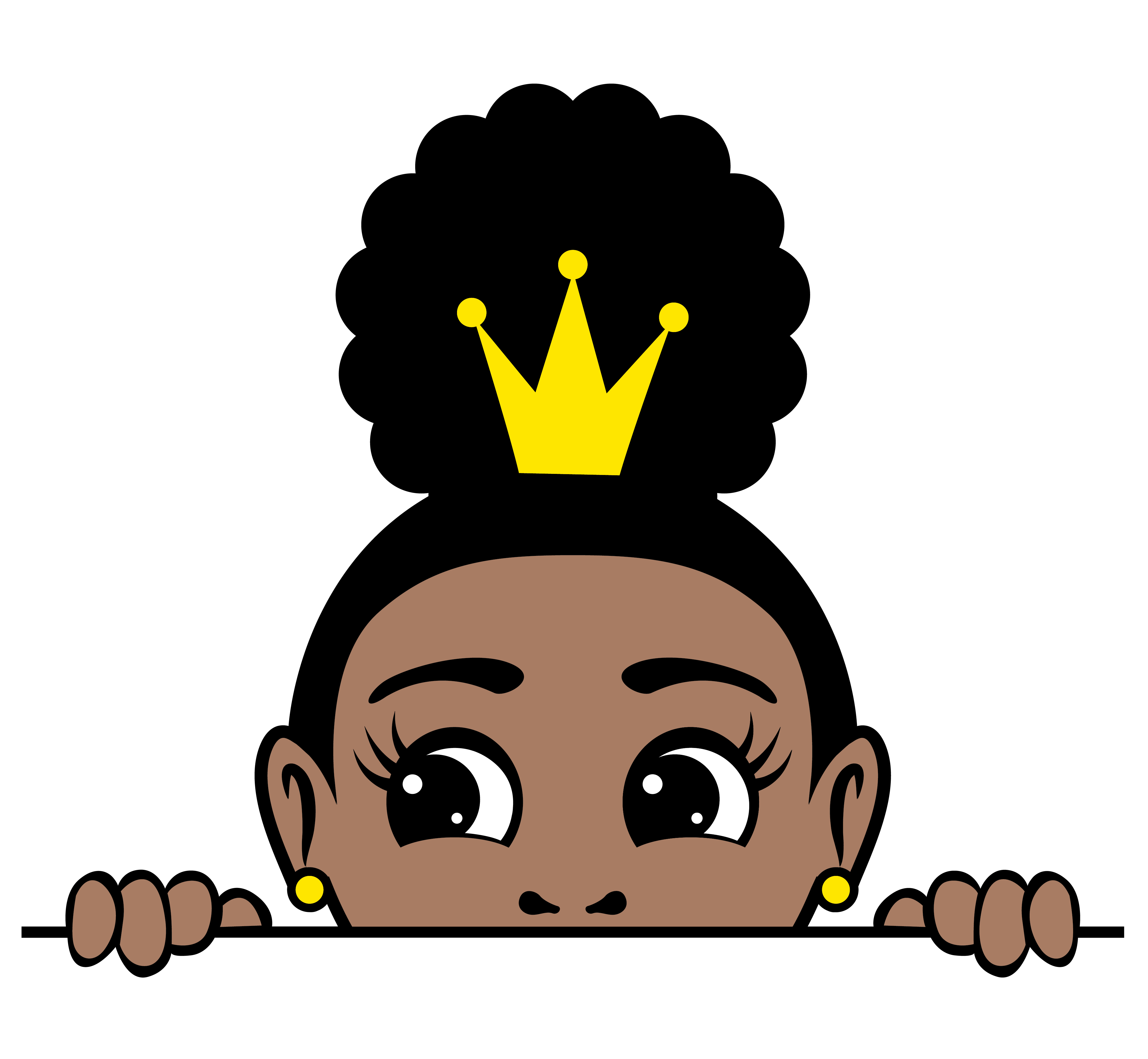 Bandana Girl Svg, Peekaboo Girl Svg, Afro Puff Svg, Summer G | Inspire ...