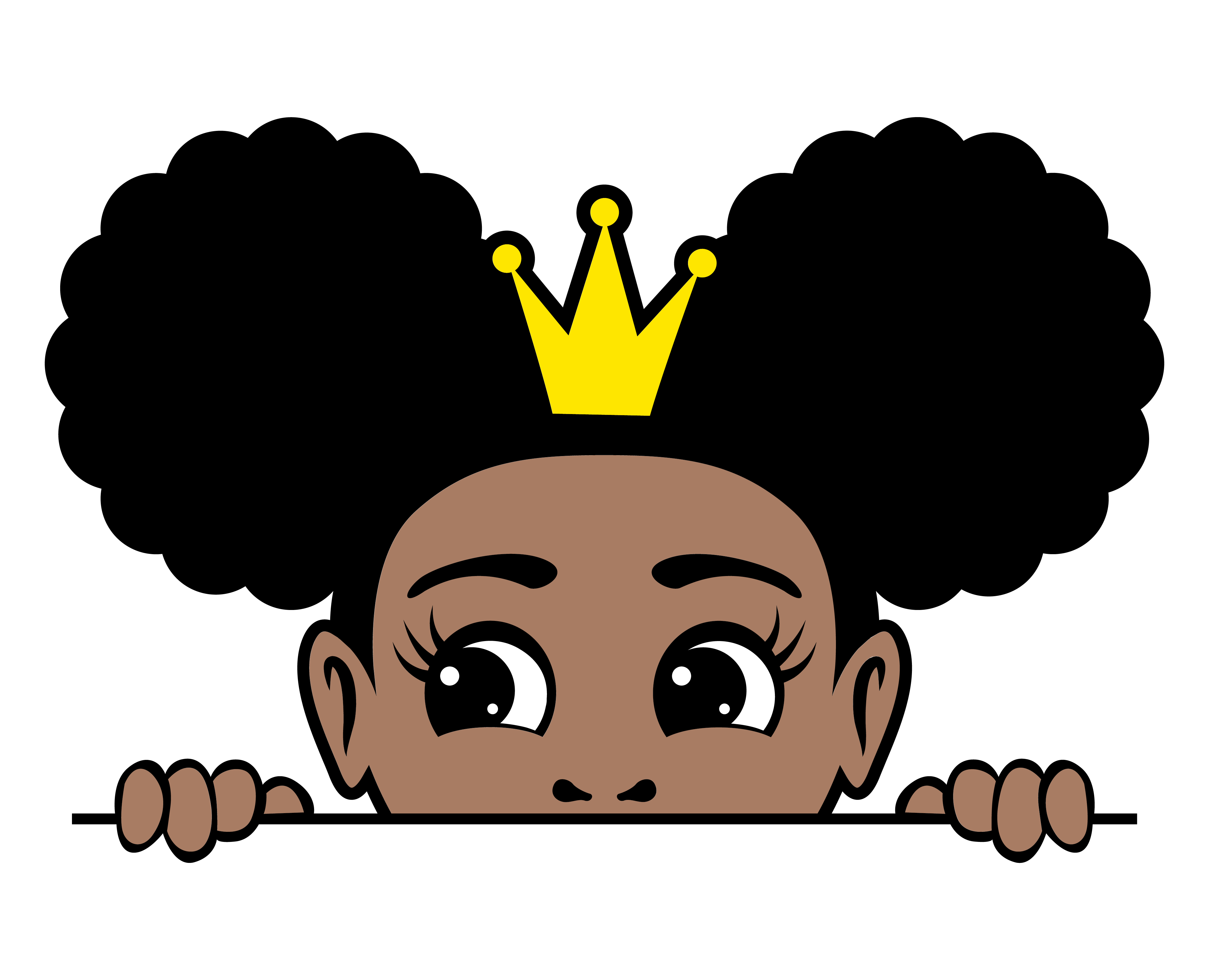 Bandana Girl Svg, Peekaboo Girl Svg, Afro Puff Svg, Summer G | Inspire ...