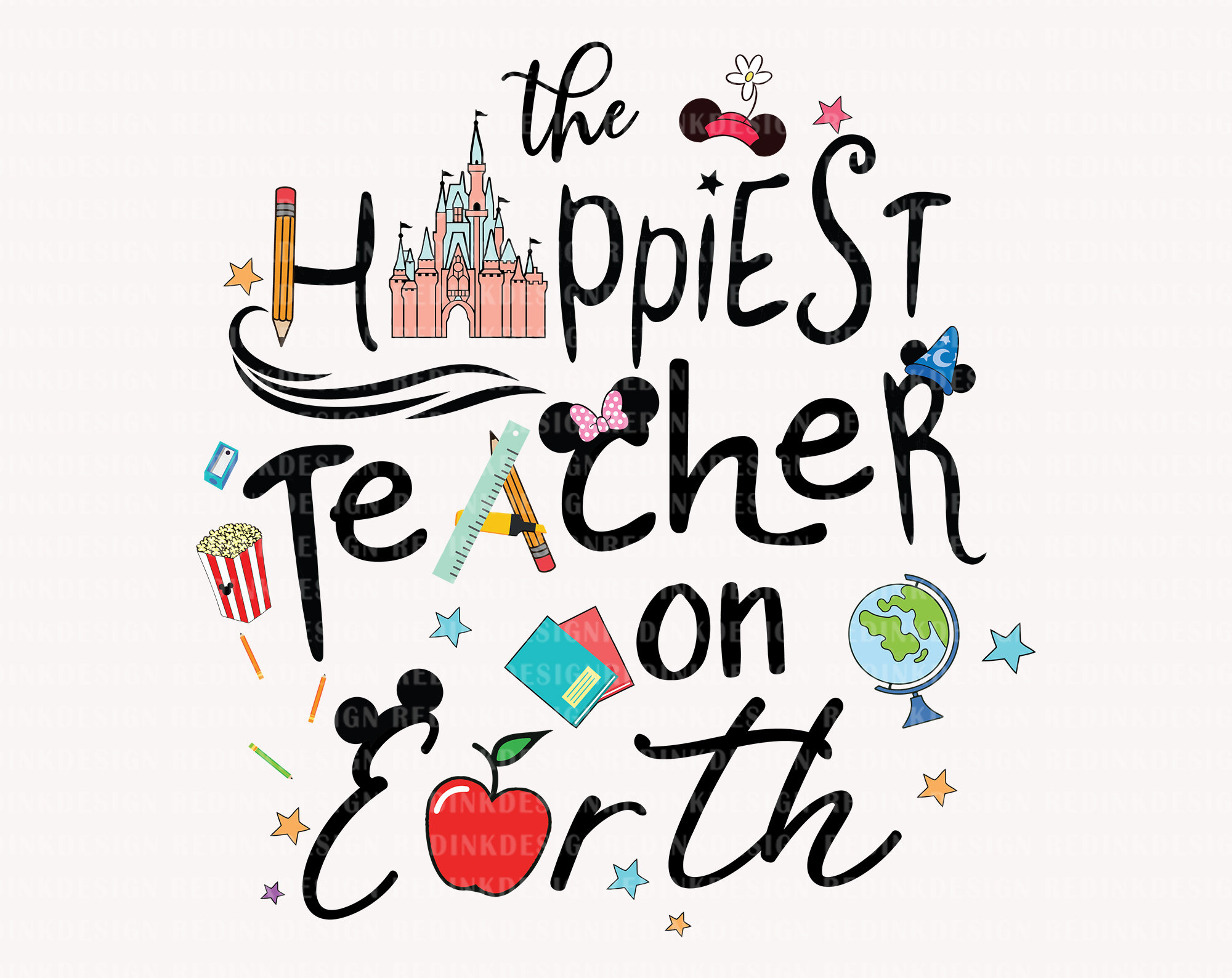 The Happiest Teacher On Earth Png, Back To School Png, Teach | Inspire ...