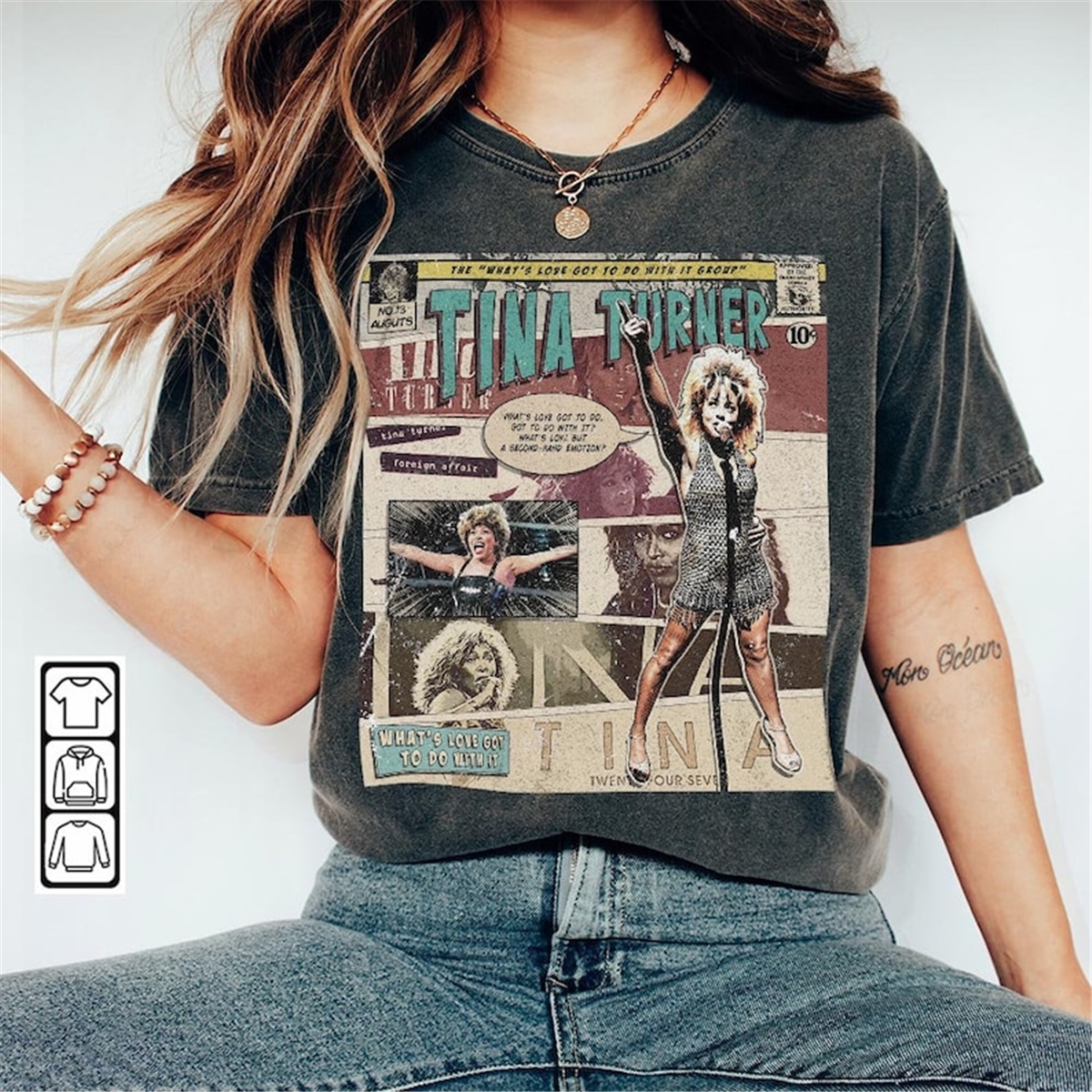 Tina Turner Comic Shirt, 90S Vintage Merch Book Art What'S L | Inspire ...