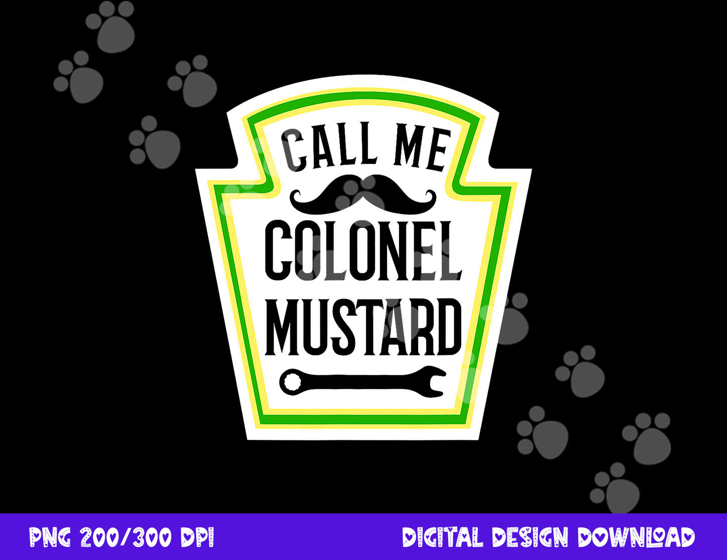 Colonel Mustard Funny Halloween Mustard Costume png, sublima | Inspire ...