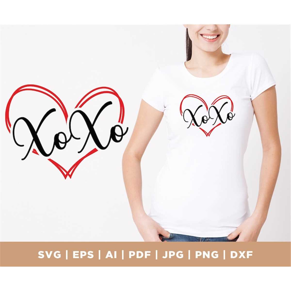 Xoxo svg, valentines day svg, heart svg, happy valentines da - Inspire ...