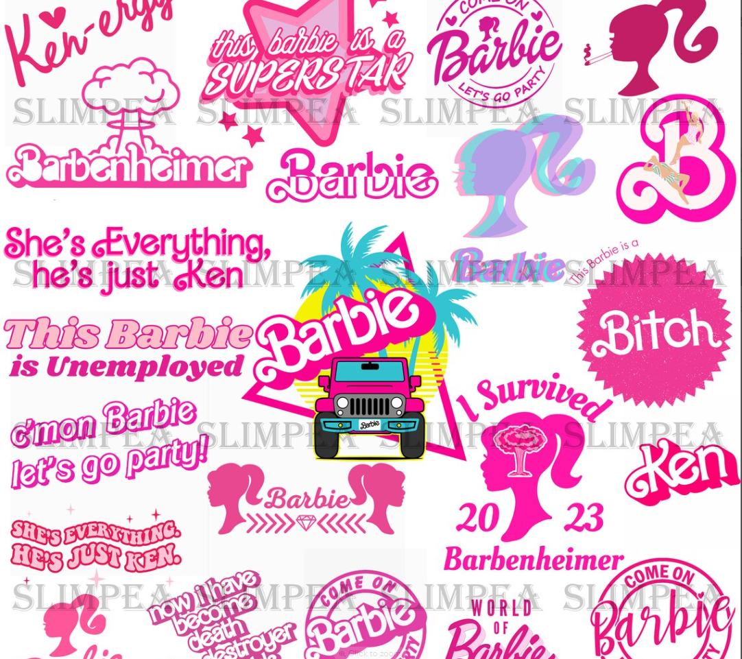 Barbie Svgs and Pngs Bundle, Doll Svgs and Pngs Logo, Barbie | Inspire ...