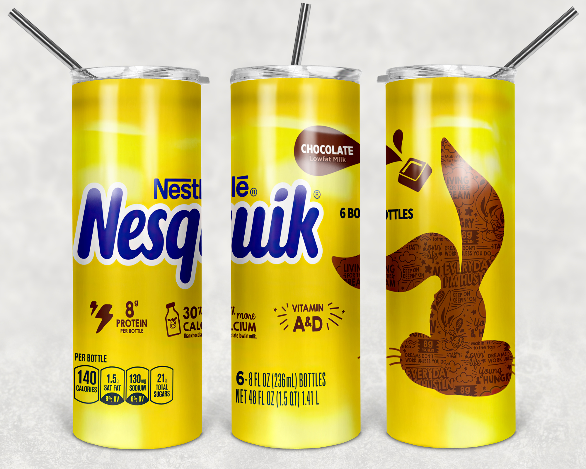 Nestle Nesquik Tumbler Drink Designs PNG High Quality, Desig - Inspire ...