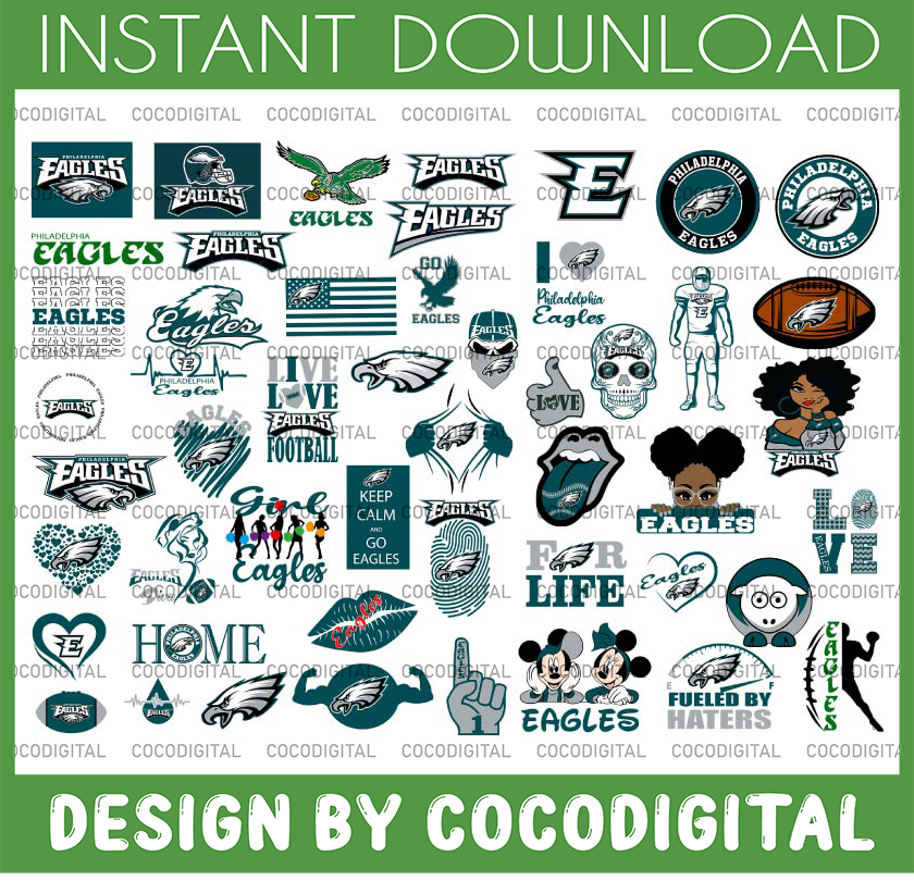 50 Files Philadelphia Eagles Svg Bundle, Philadelphia Svg, P - Inspire Uplift