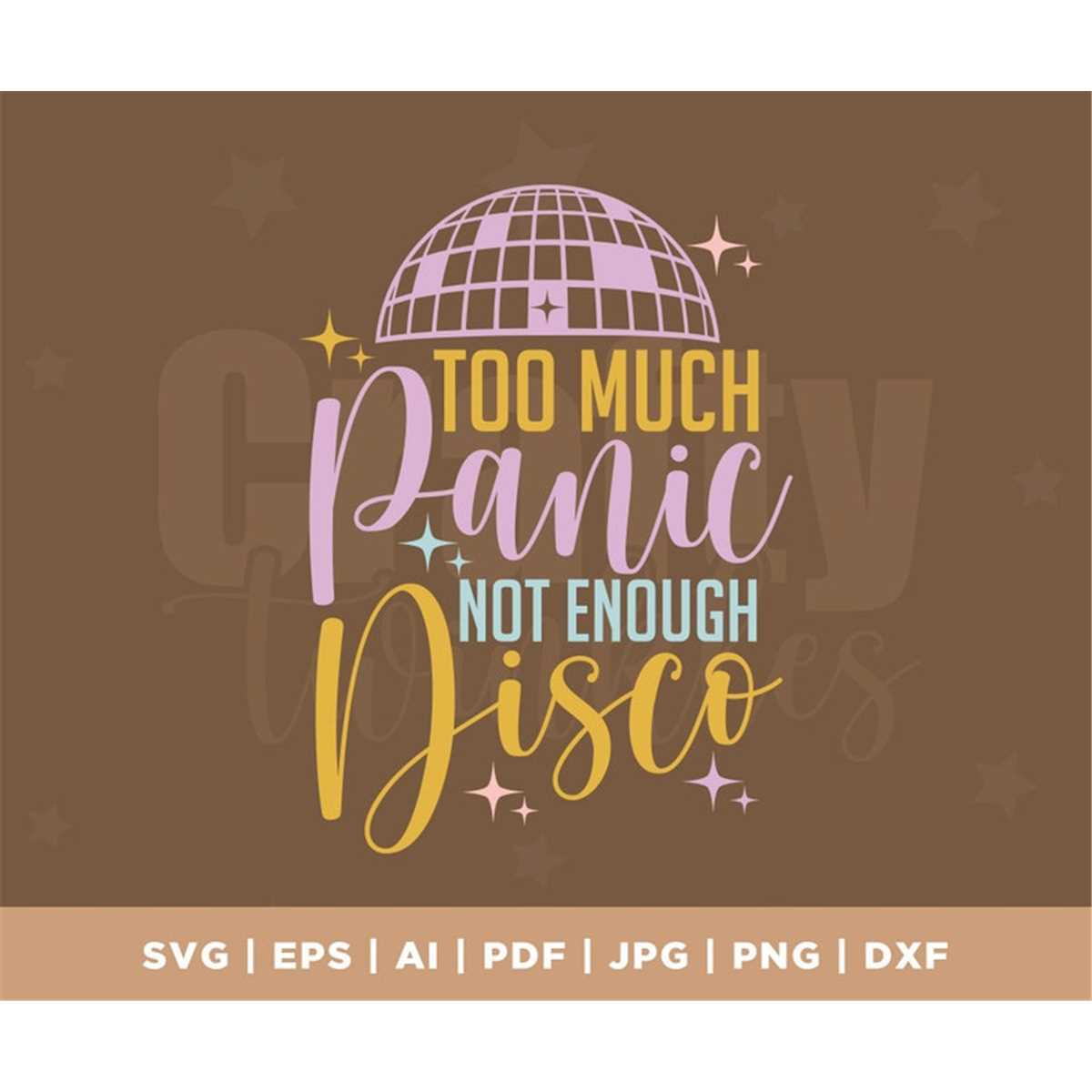 Too Much Panic Anxiety SVG, Funny Mental Health, Digital Dow | Inspire ...