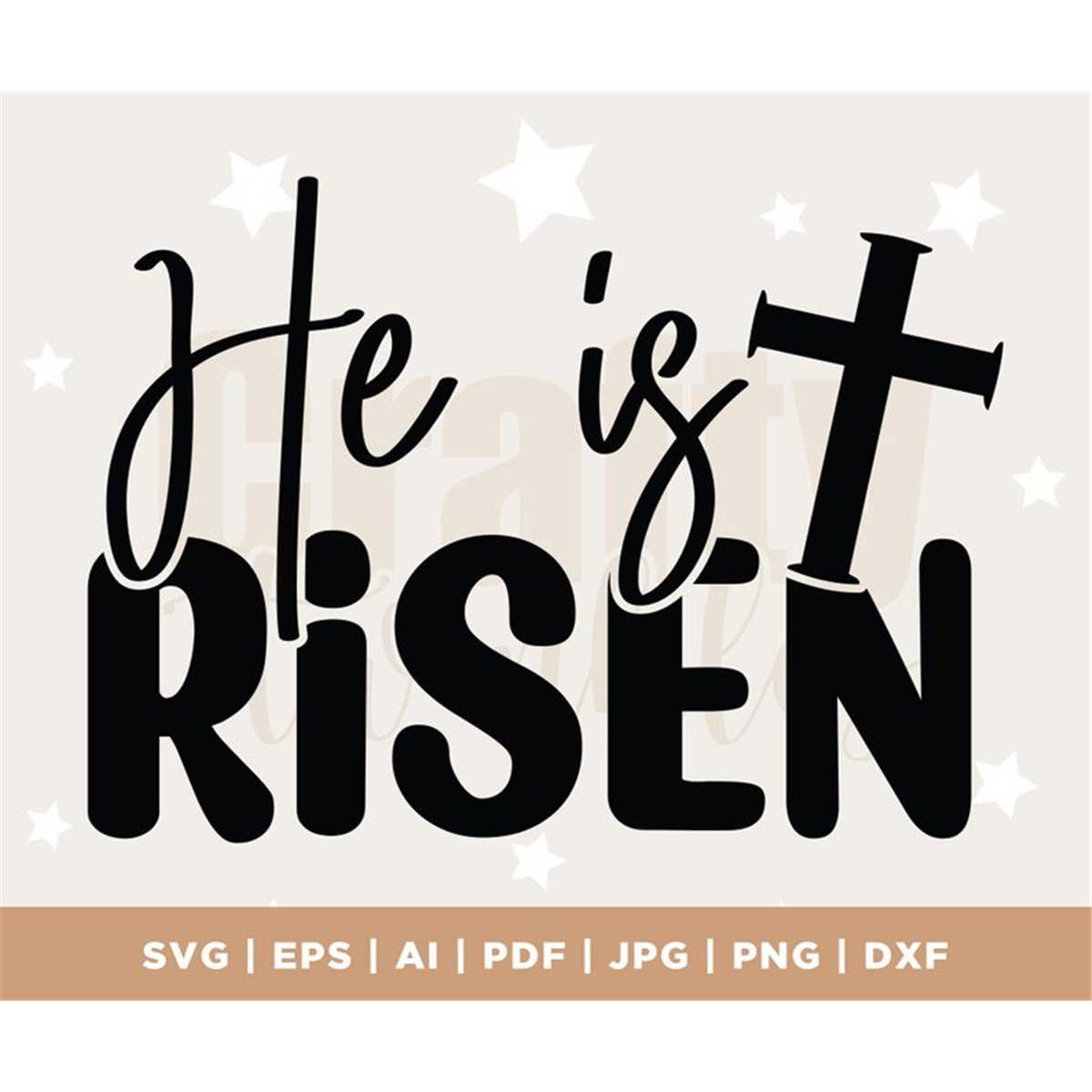 He Is Risen SVG, Jesus Easter SVG, Digital Download Easter, - Inspire ...
