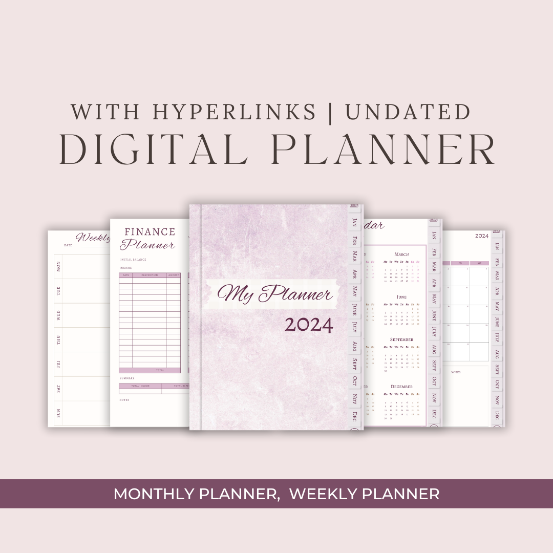 2024 Digital Planner | Weekly Planner | Monthly planner | Fi - Inspire ...