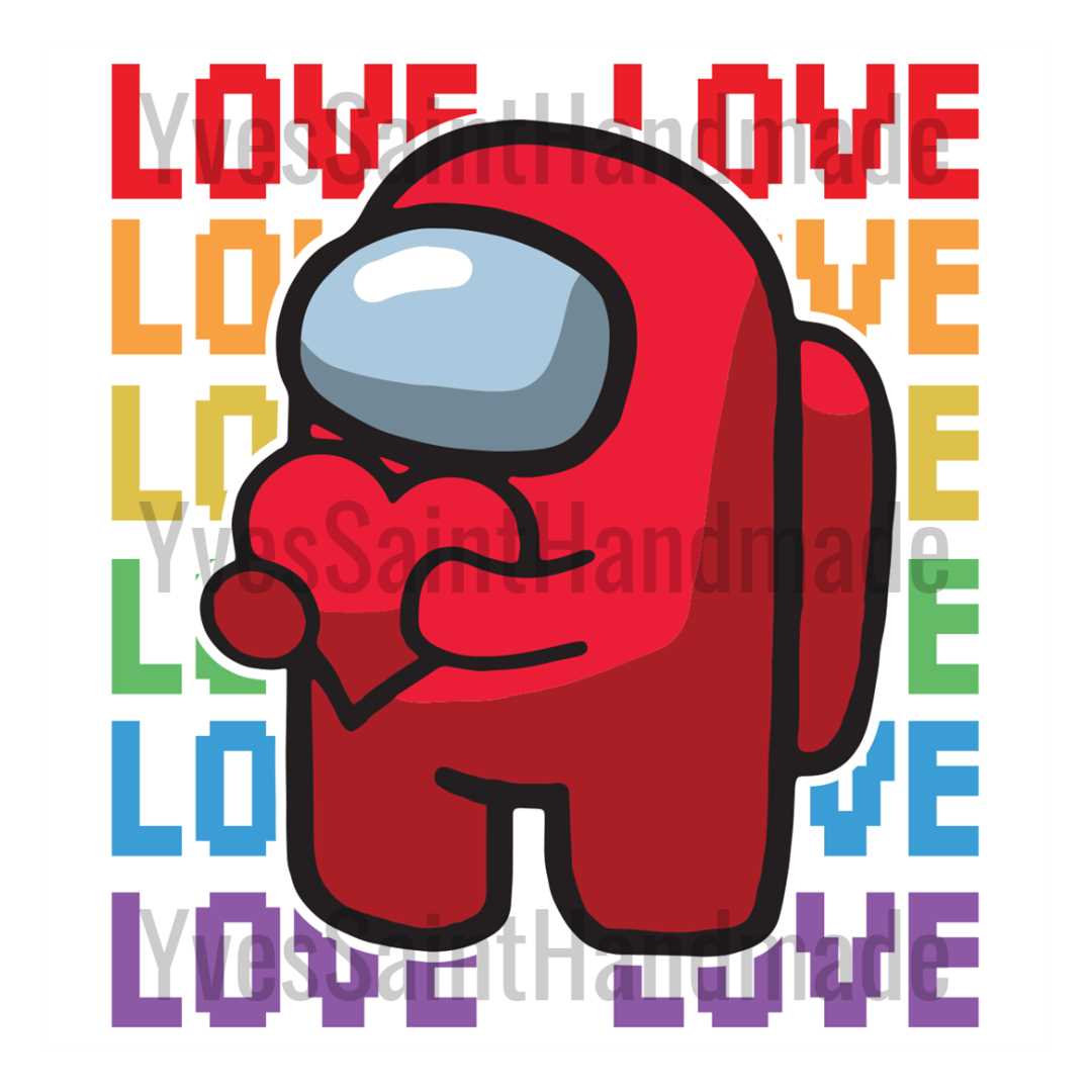 Valentine Among Us Svg, Valentine Svg, Valentine Impostor, R - Inspire ...