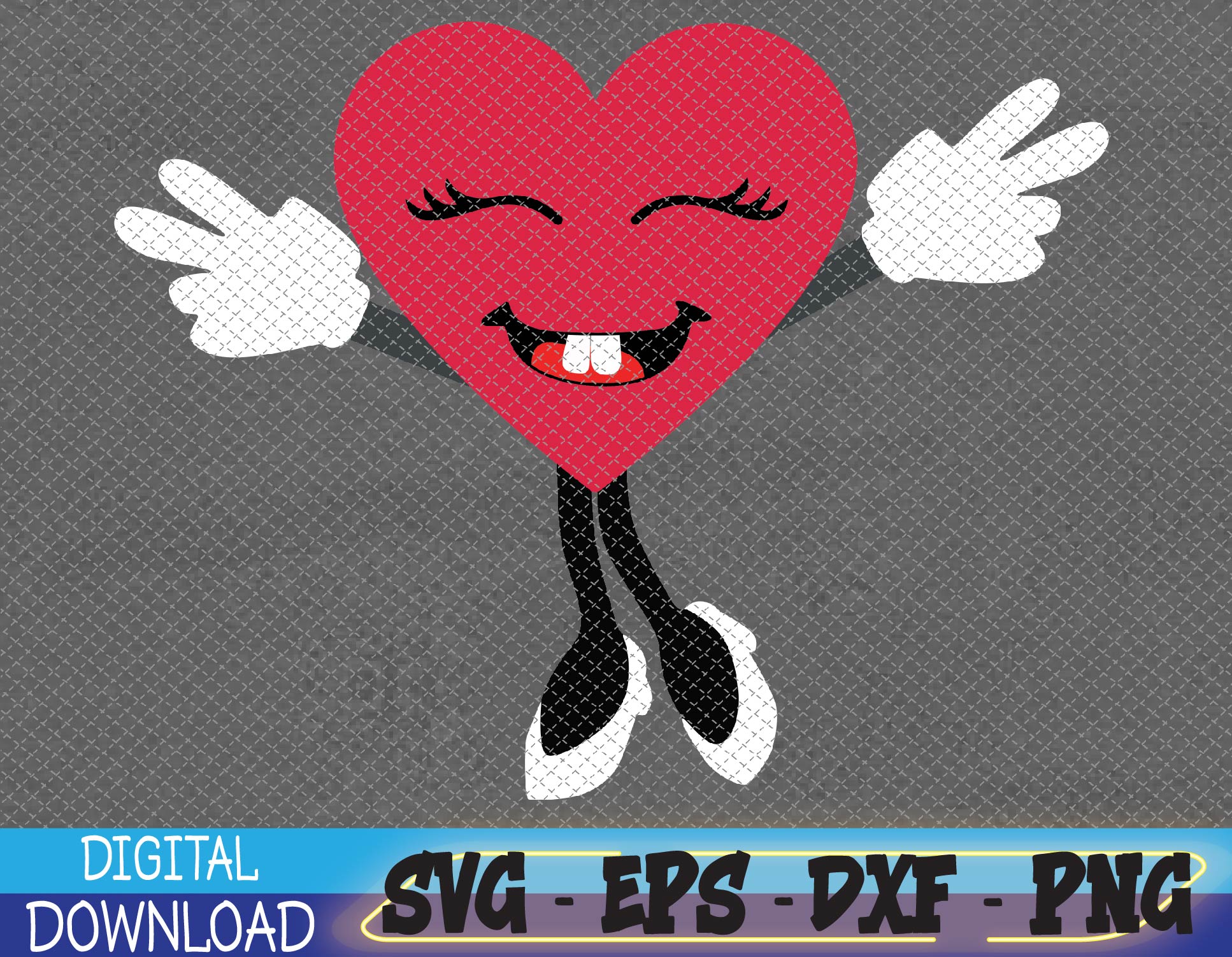 Heart Lady Svg, Eps, Png, Dxf, Digital Download - Inspire Uplift