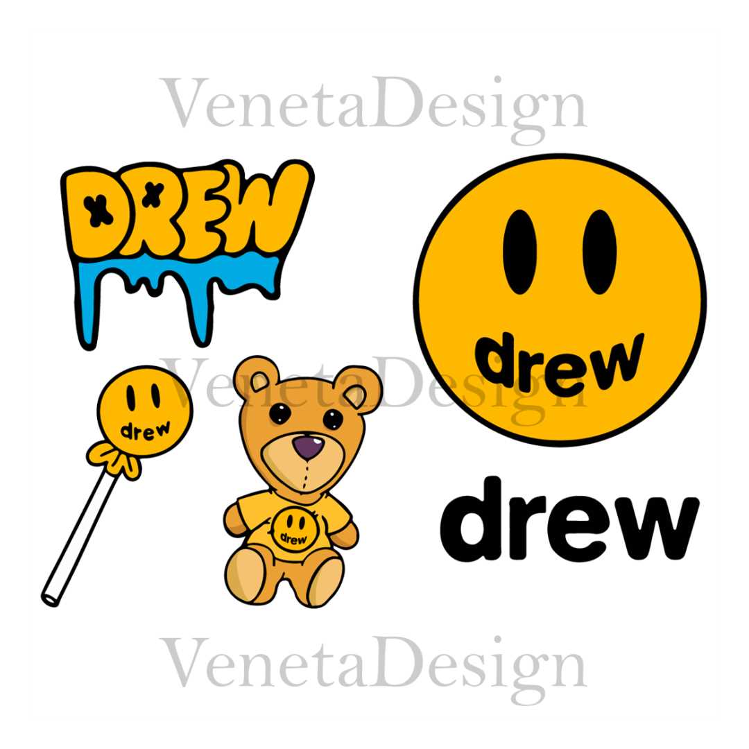 Justin Bieber Drew House Logo Svg Bundle, Trending Svg, Drew | Inspire ...