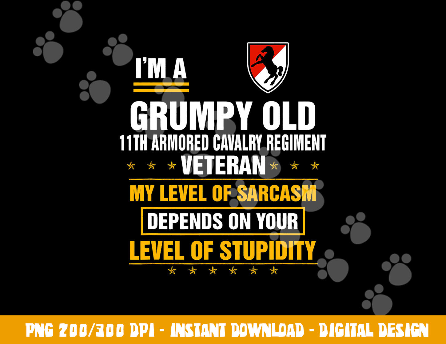Grumpy Old 11th Armored Cavalry Regiment Veteran Christmas p - Inspire ...