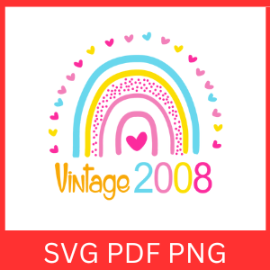 Vintage 2008 Retro Svg | VINTAGE 2008 SVG DESIGN | Vintage 2 | Inspire ...