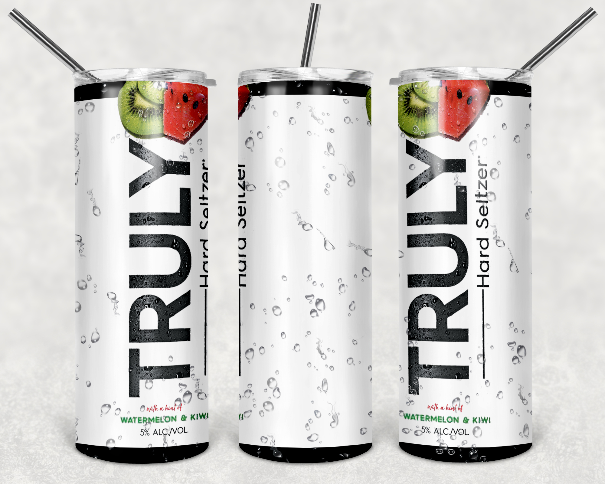 Truly Watermelon Kiwi Drink Brand PNG, 20oz Skinny Tumbler D | Inspire ...